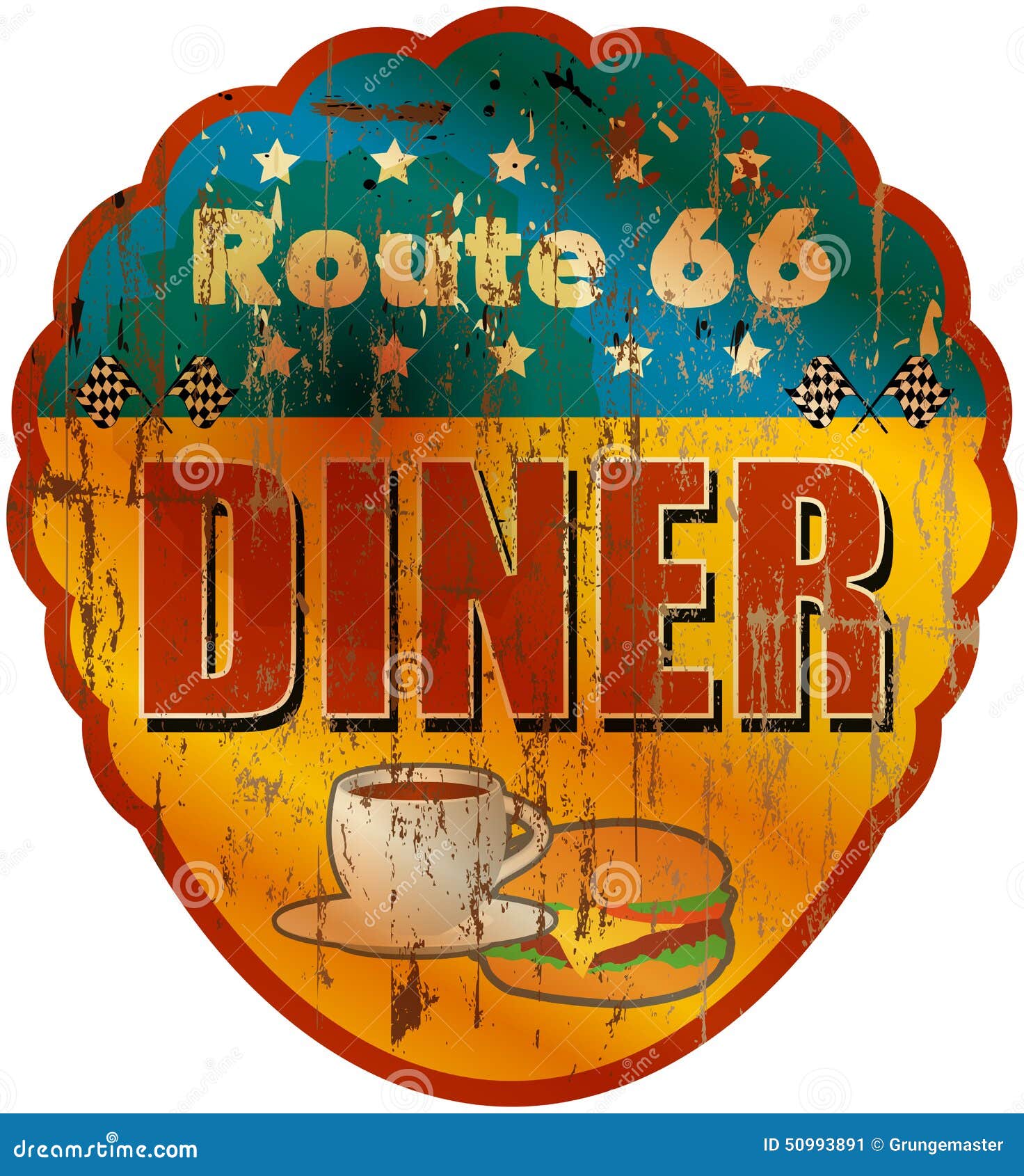 Diner Sign Vector