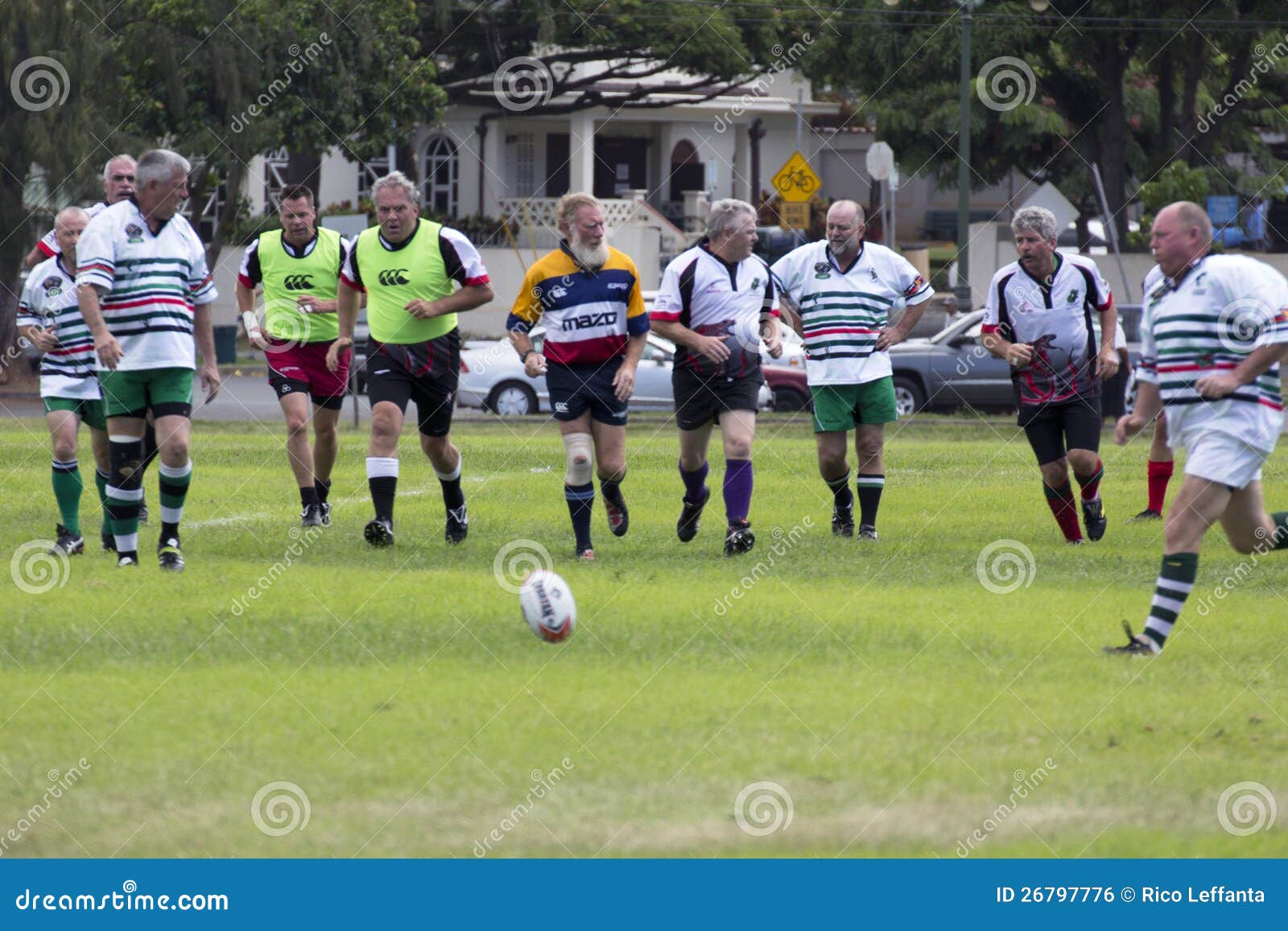 Vintage Rugby editorial photo. Image of hawaii, green - 26797776