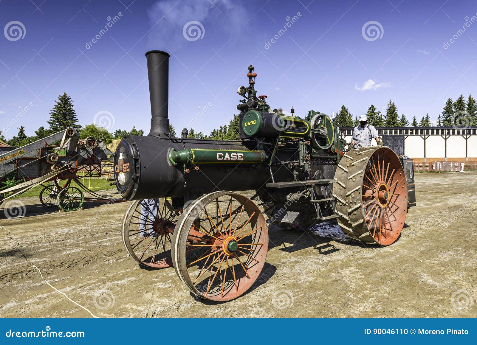 Vintage Running Farm Vehicle Editorial Image - Image of vintage, yellow ...