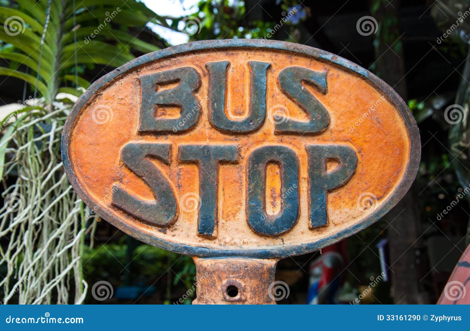 Vintage rusted Bus Stop stock photo. Image of rust, road - 33161290