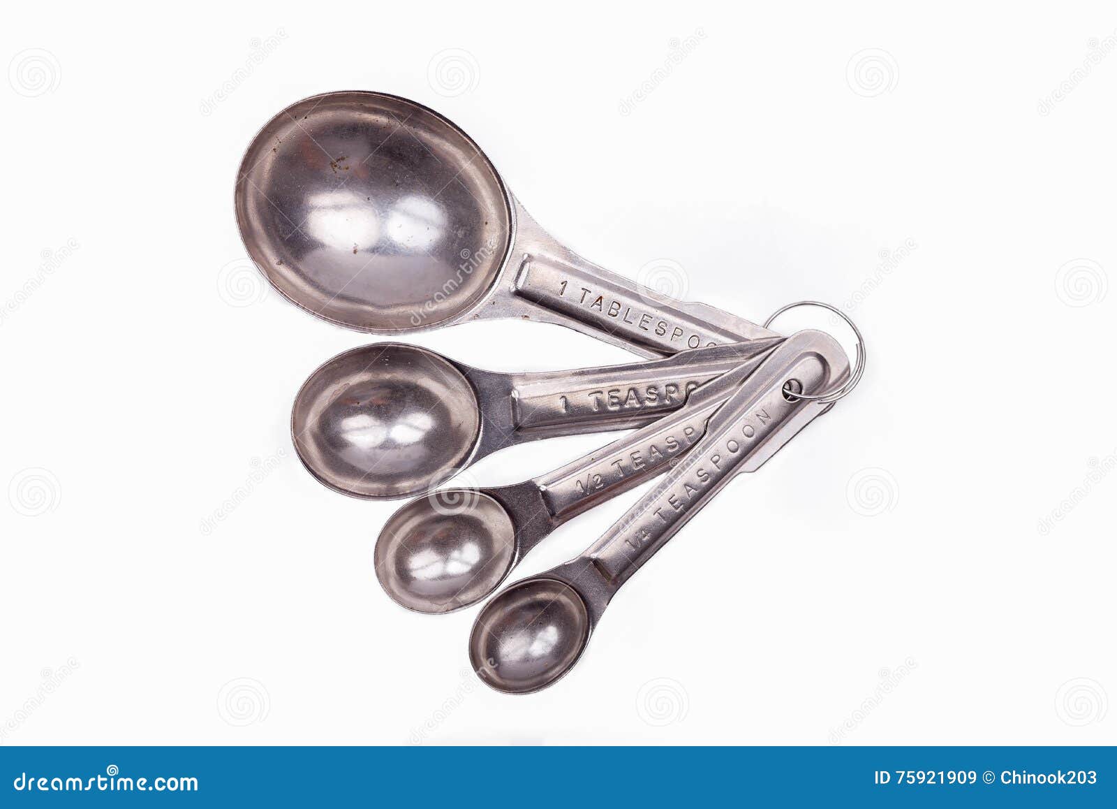 Vintage Rustic Measuring Spoons Stock Image - Image of metal, measuring ...