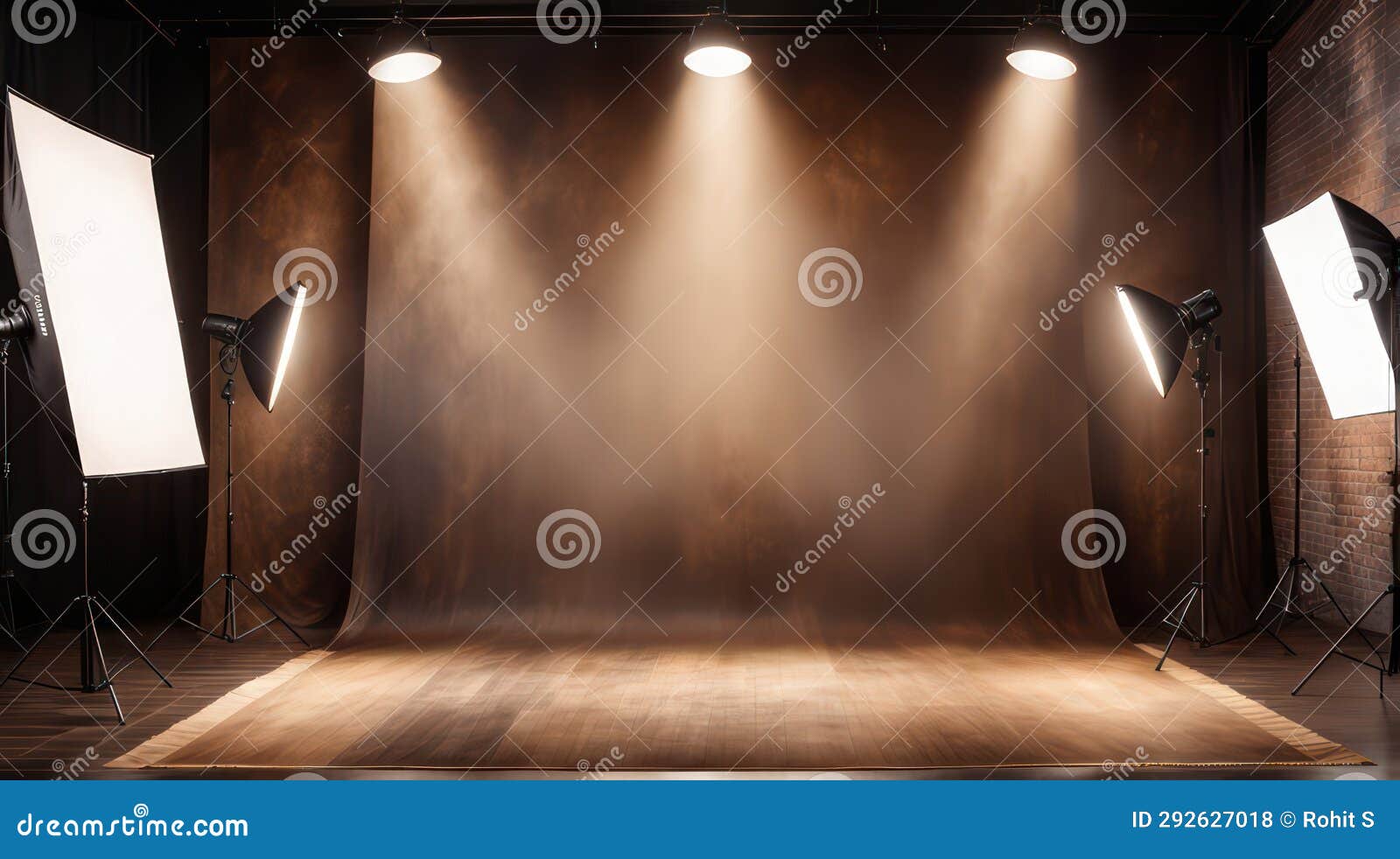 Vintage Rustic Style Studio Backdrop, Virtual Professional Studio ...