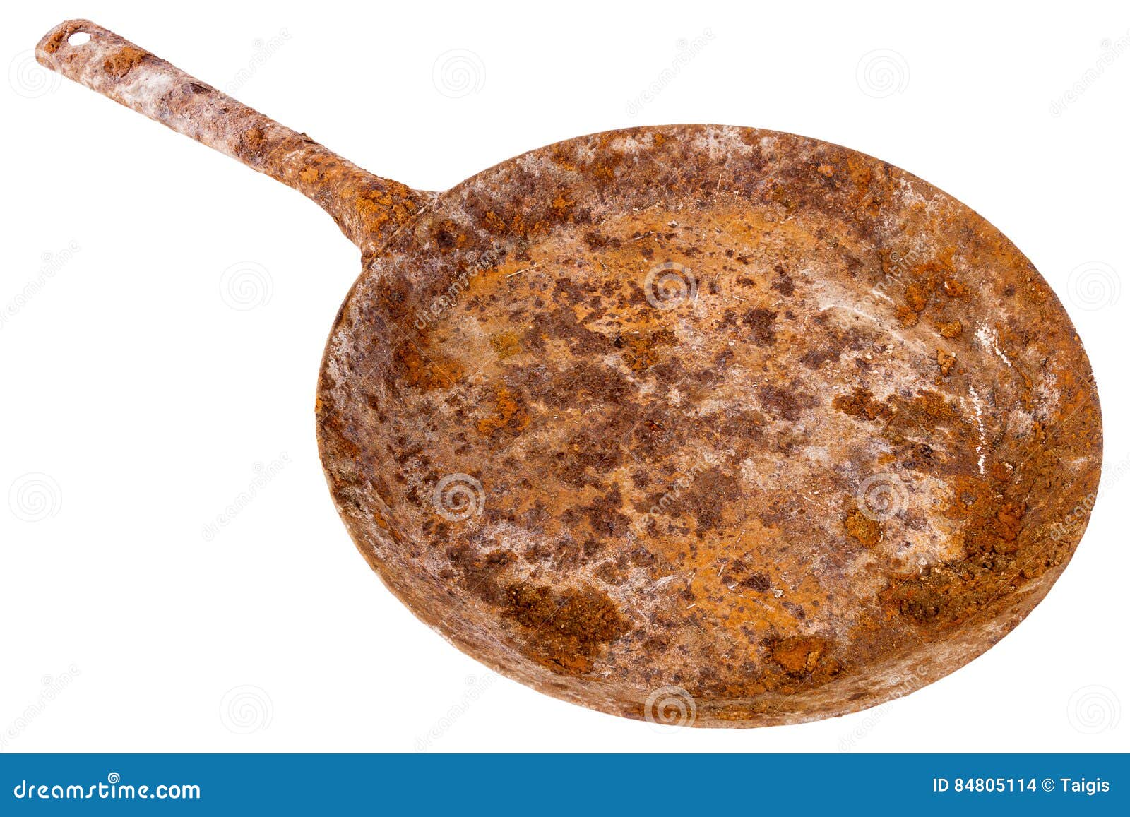 Vintage Rusty Cast Iron Skillet Stock Photo - Image of frying ...