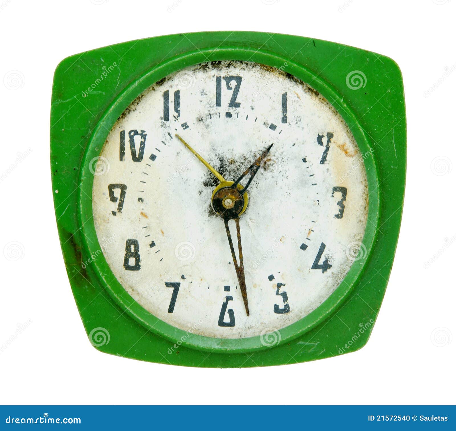 Vintage rusty clock. stock photo. Image of historic, face - 21572540