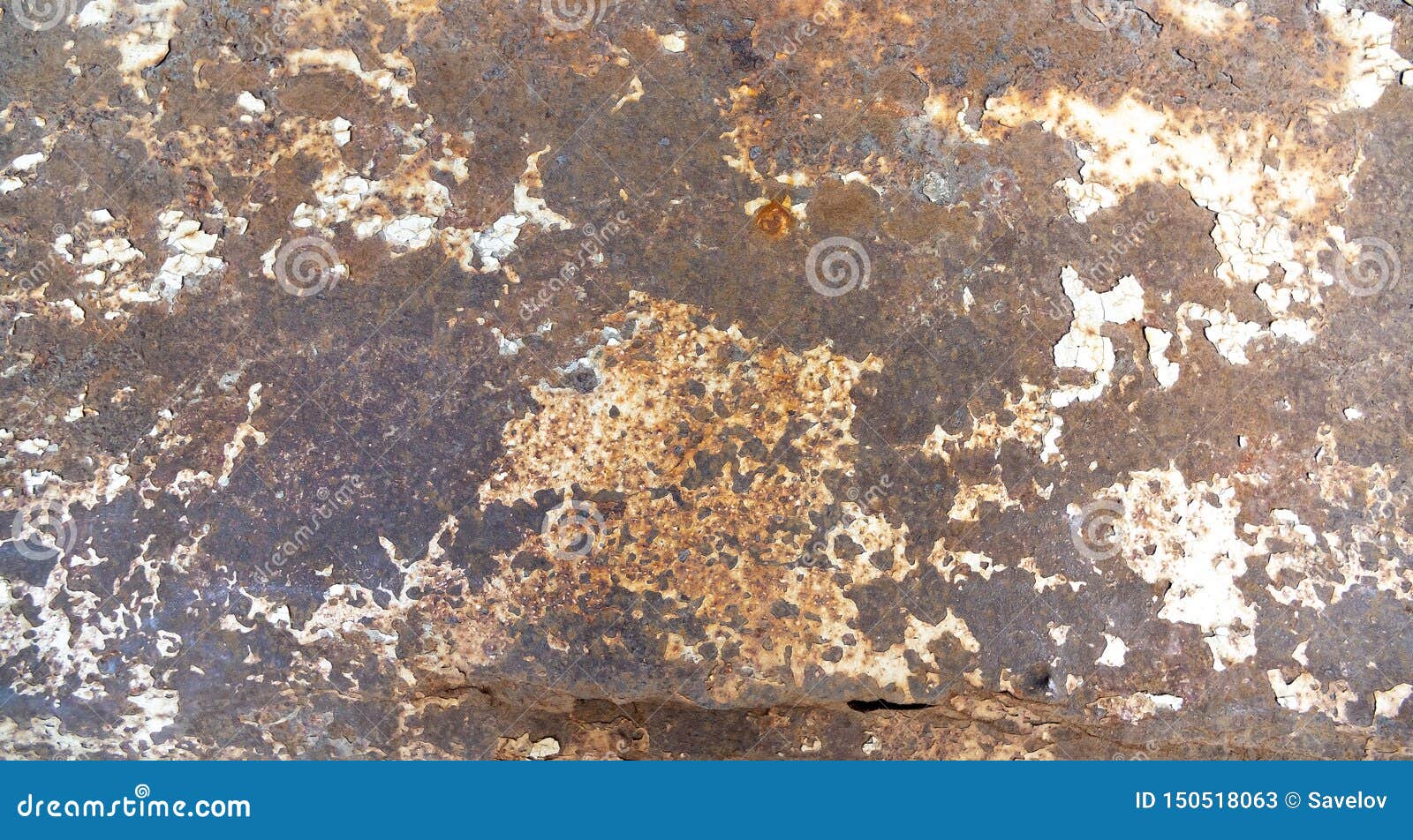 Vintage Rusty Crumpled Sheet Metal with Corrosion Stock Image - Image ...