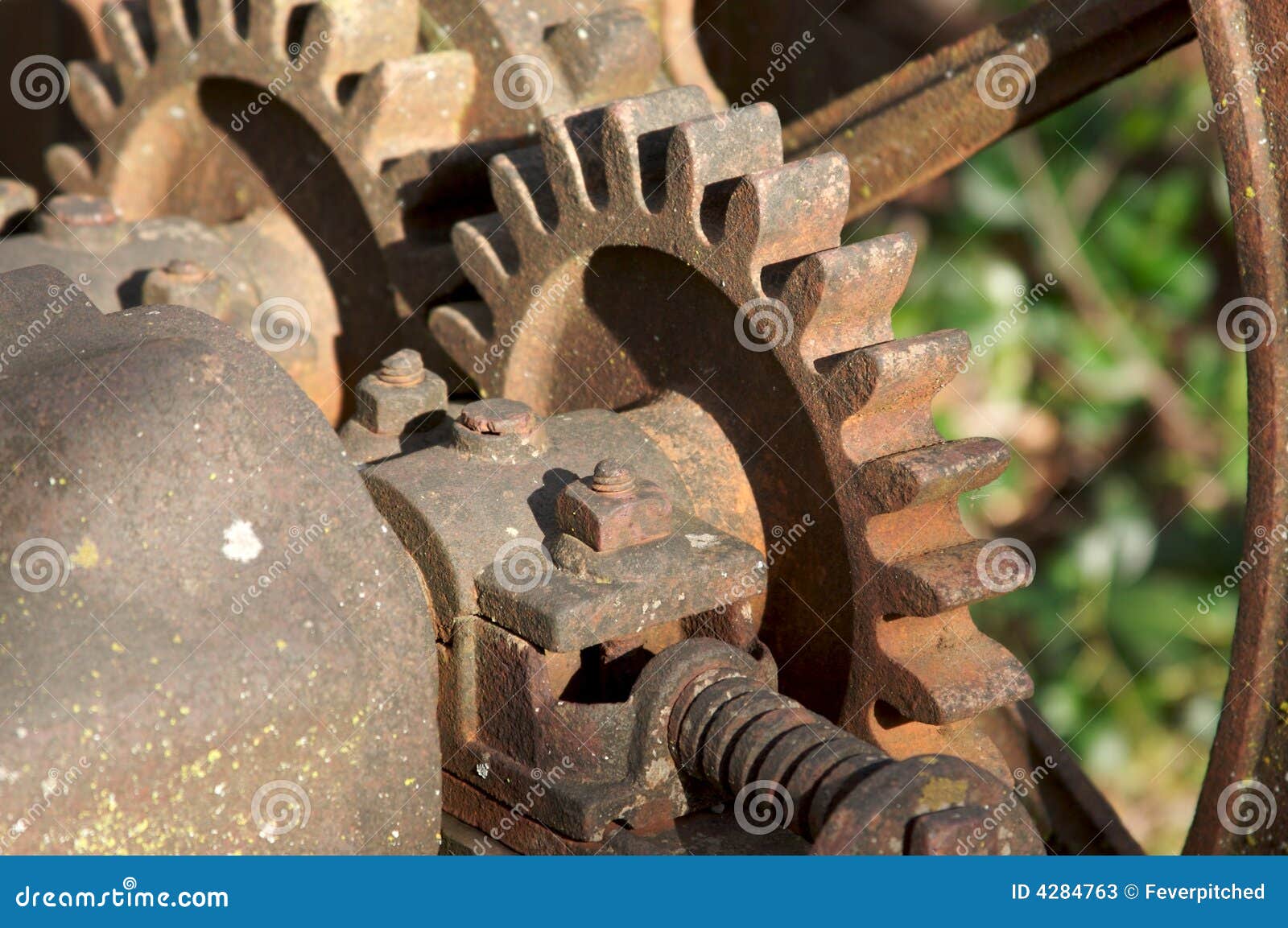 Vintage Rusty Farm Equipment Gears Stock Image - Image of mechanism ...
