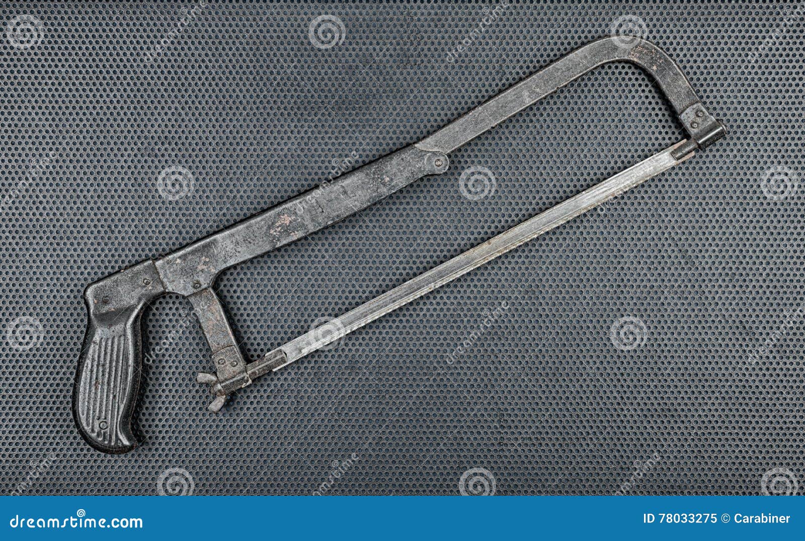 Vintage rusty hacksaw stock image. Image of antique, blade - 78033275