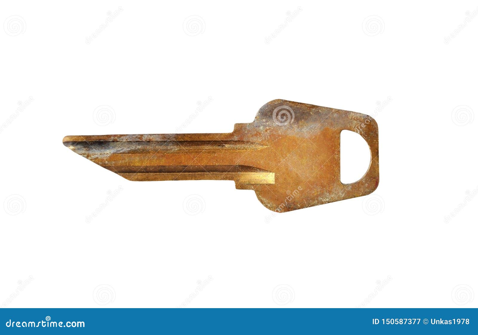 Vintage rusty key stock image. Image of studio, corrode - 150587377