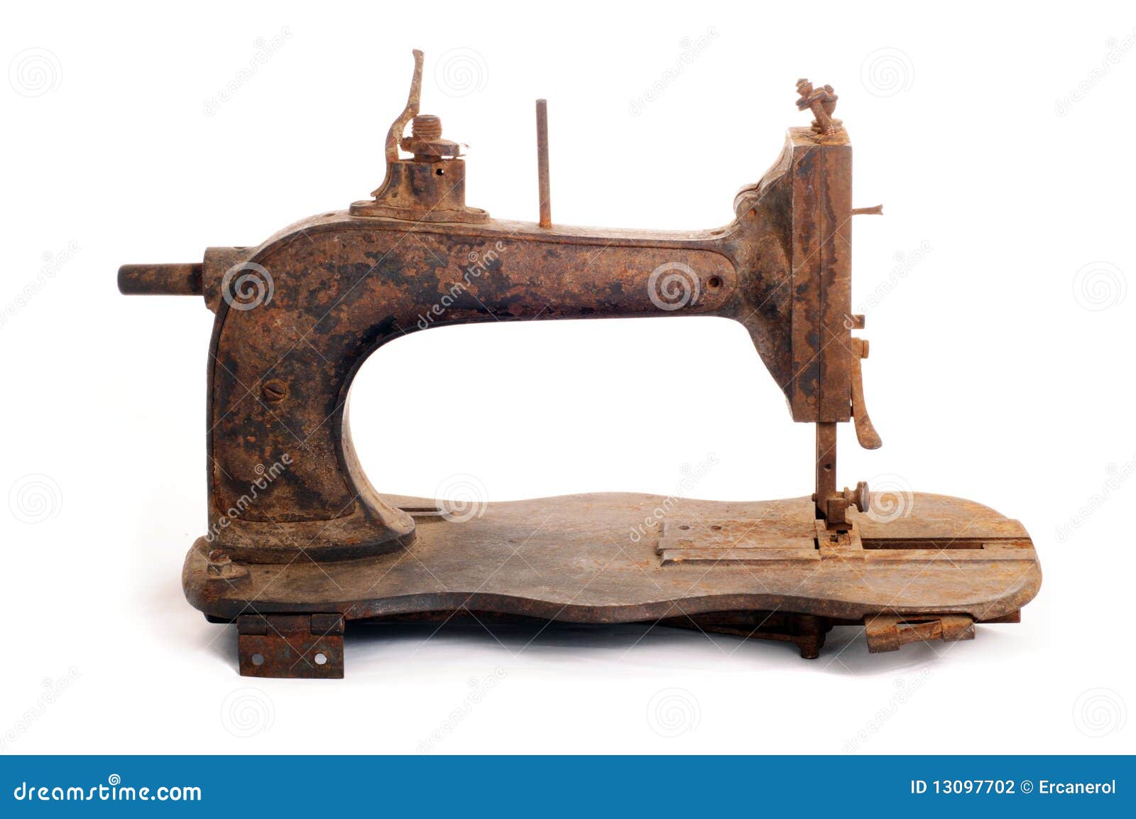 Vintage sewing machine stock photo. Image of retro, worn - 13097702