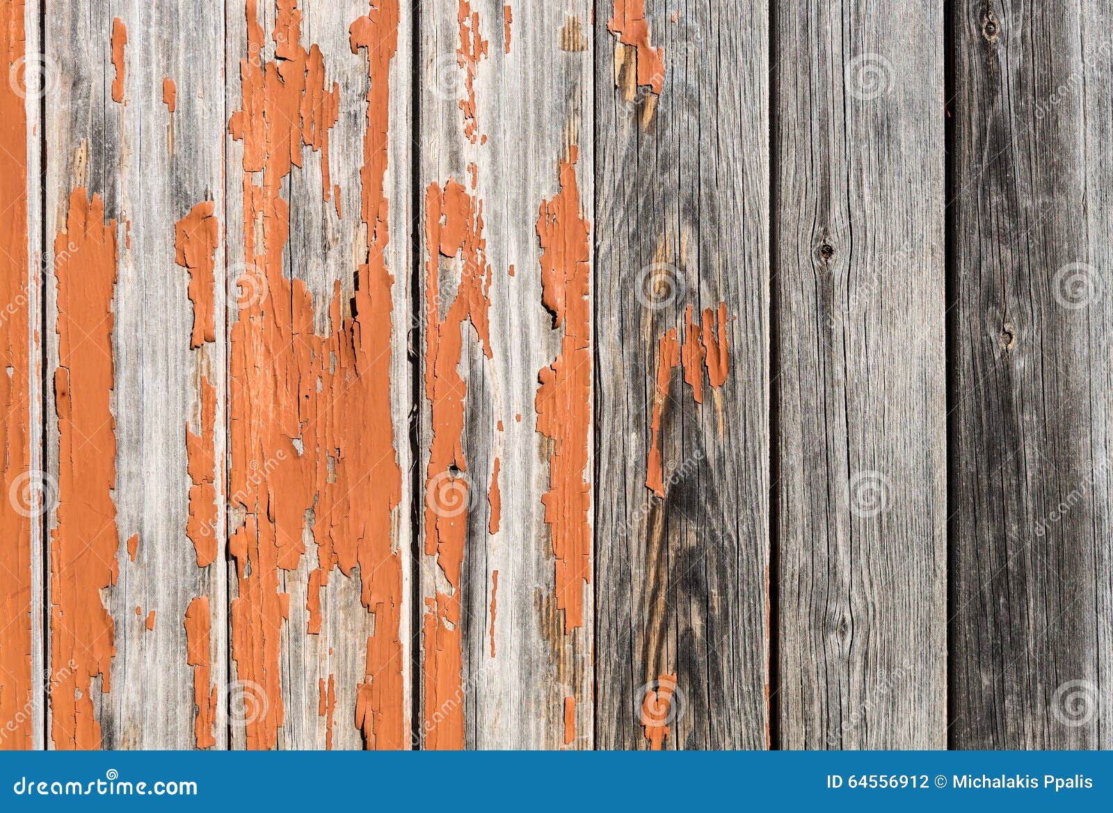 Vintage Rusty Wood Background with Orange Paint Stock Photo - Image of ...