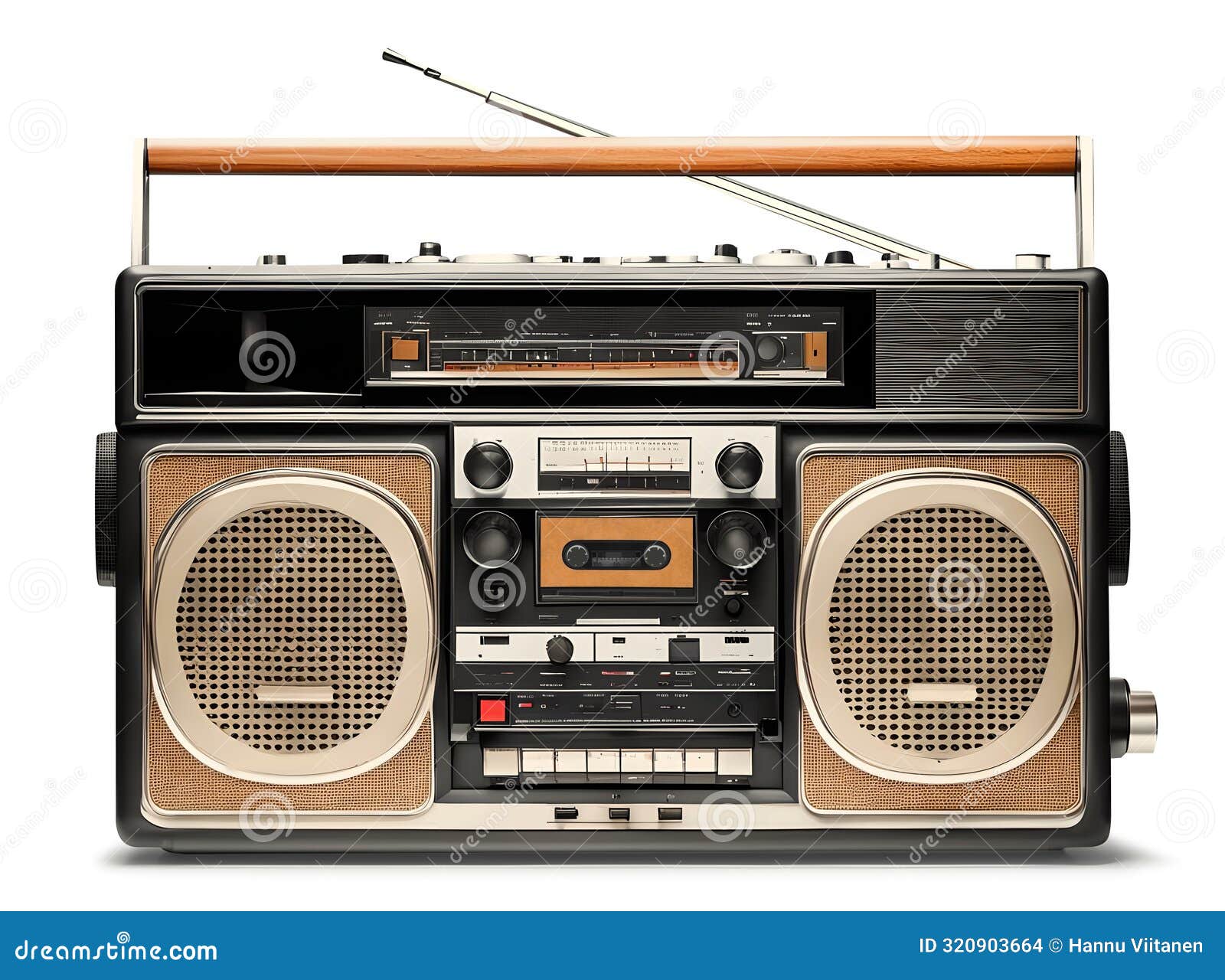 Radio Cassette Vector Illustration, Colored Linear Style ...