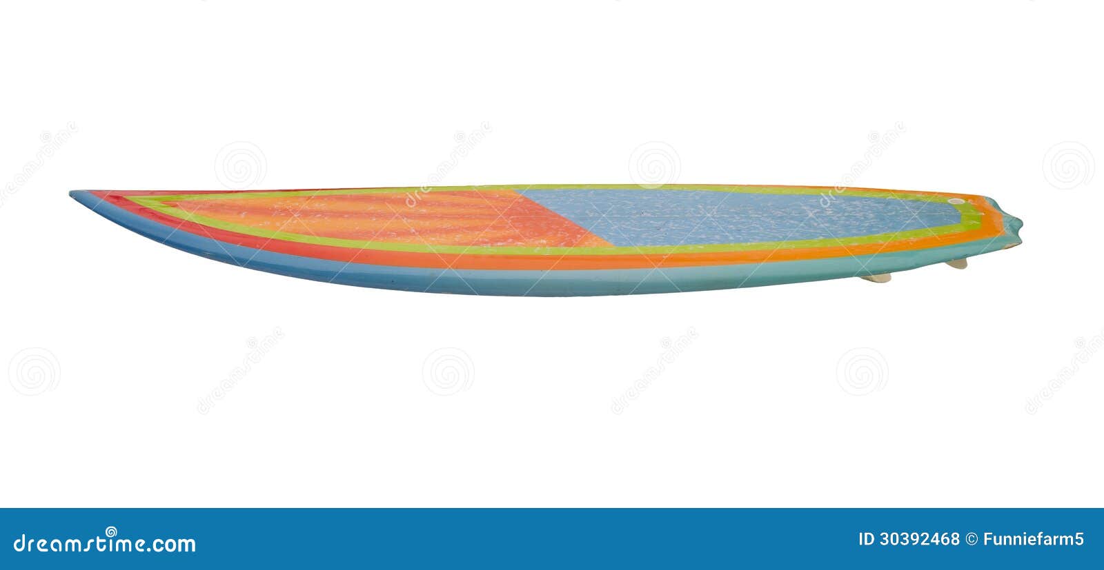 Vintage 80 S Surfboard Isolated on White Stock Photo - Image of ...