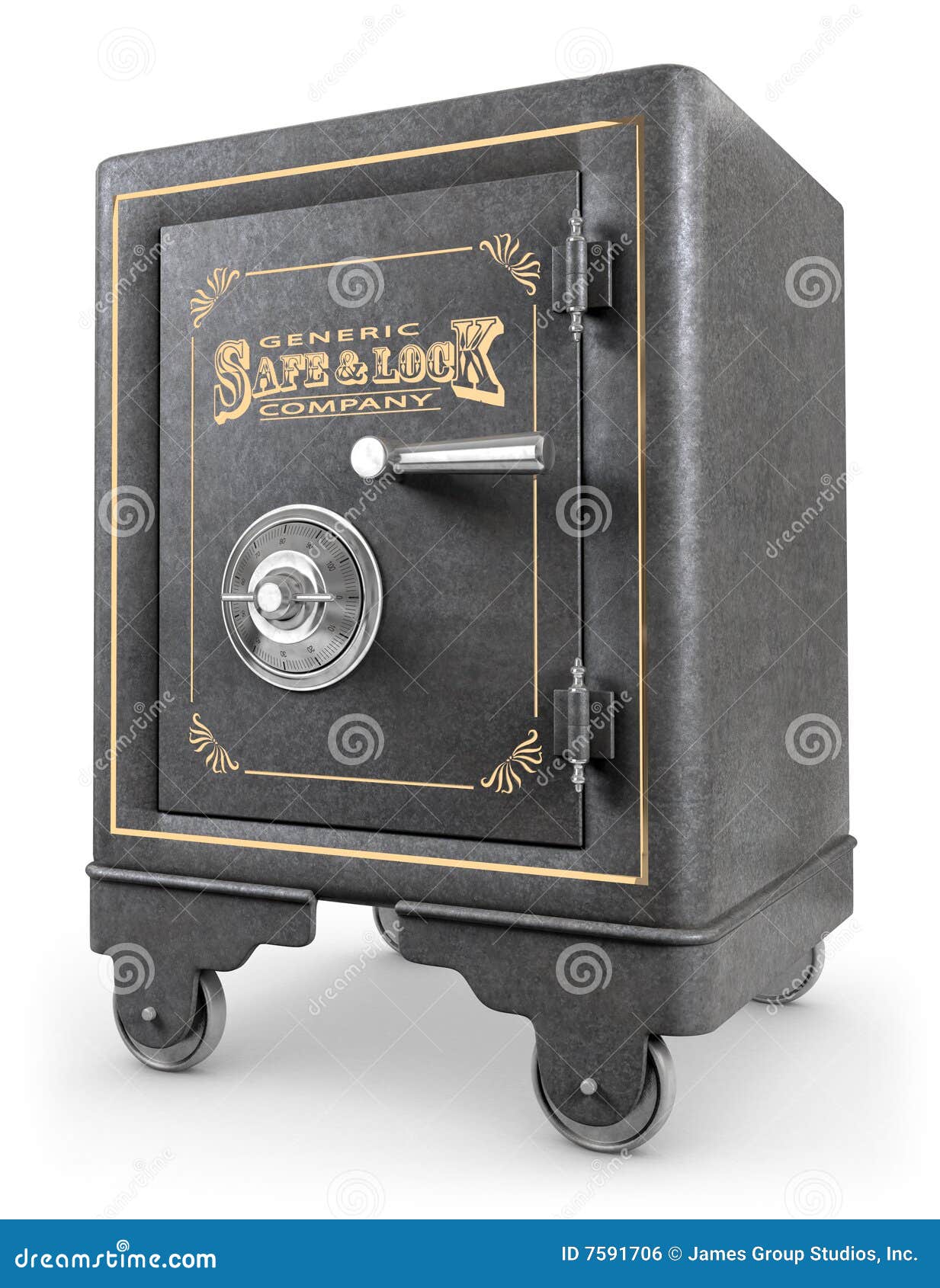 Vintage Safe stock illustration. Illustration of door - 7591706