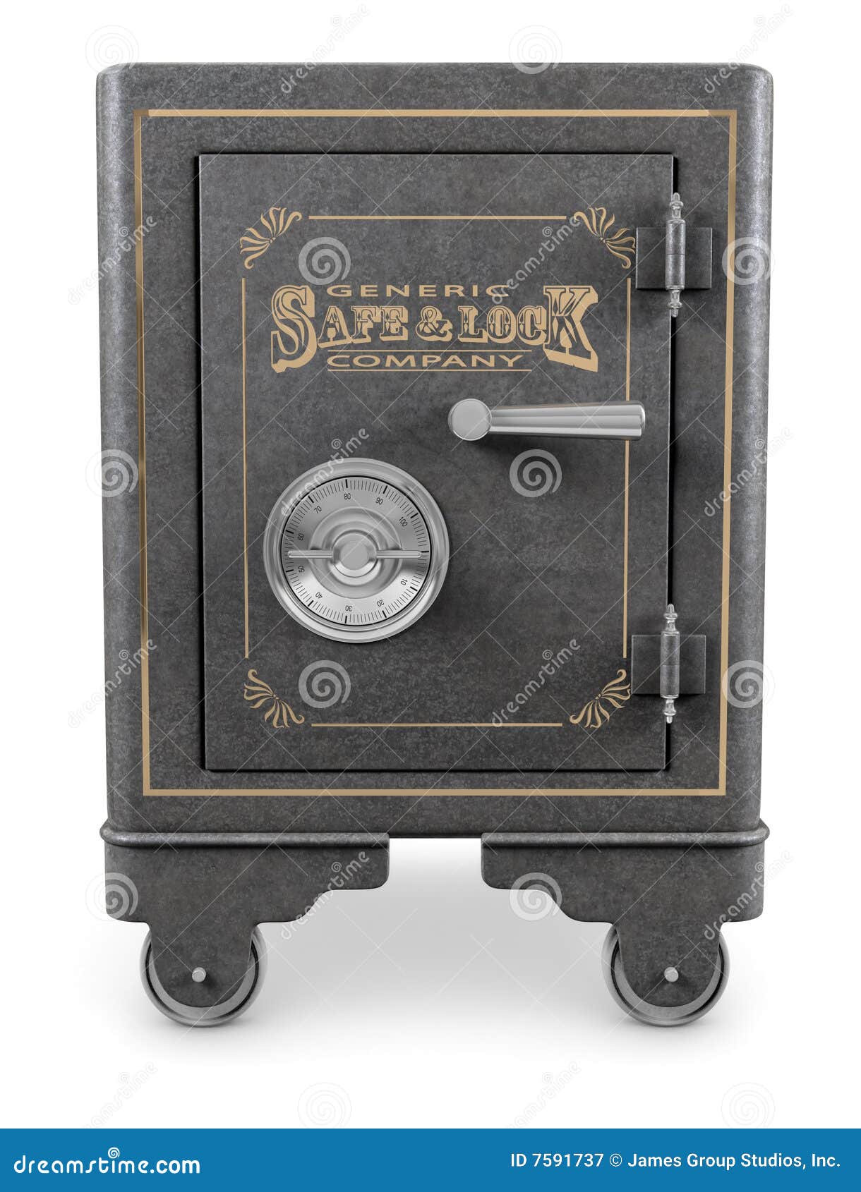 Vintage Safe stock illustration. Illustration of isolated - 7591737