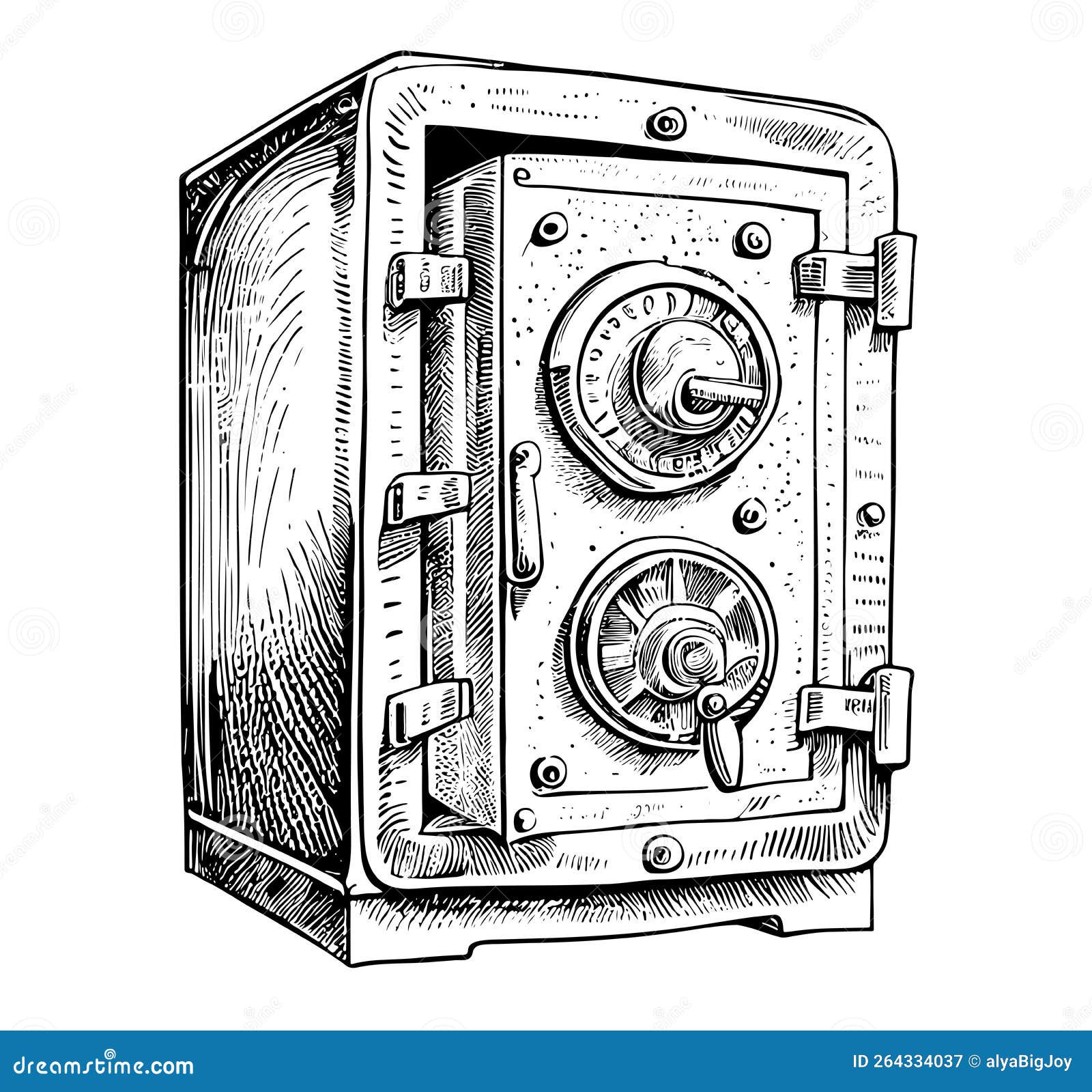 Vintage Safe Stock Photography | CartoonDealer.com #7591706
