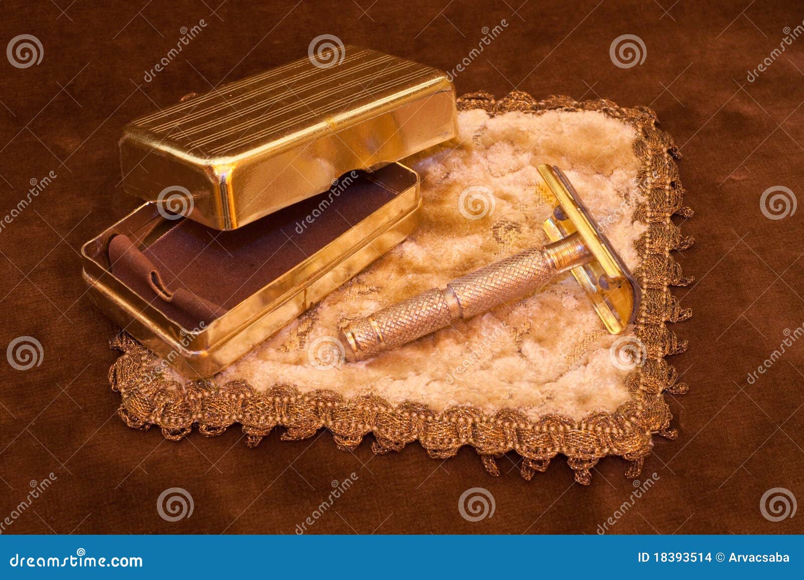 Vintage Safety Razor stock photo. Image of metallic, shave - 18393514