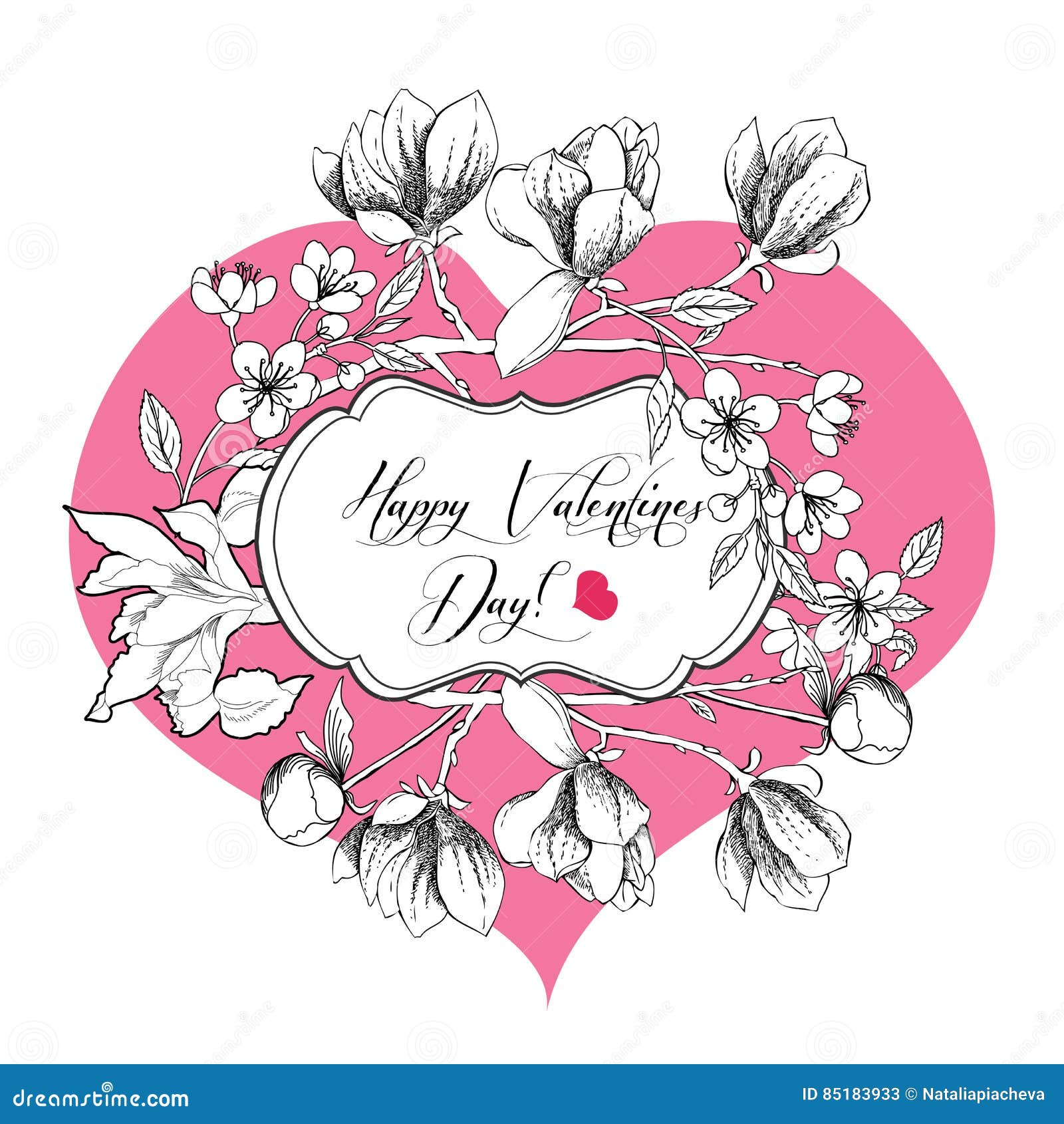Vintage Saint Valentine Background Stock Vector - Illustration of love ...