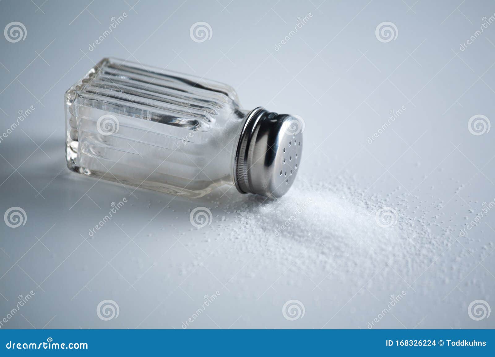 Vintage Salt Shaker on White Background with Shadows Stock Photo ...