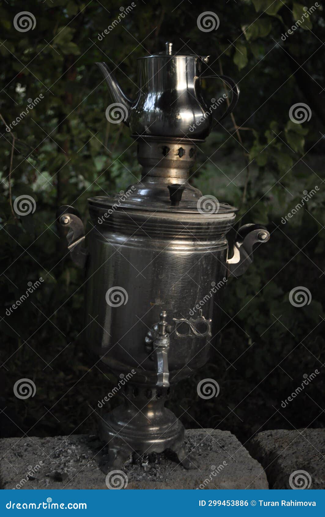 Old Vintage Samovar. Antique Samovar For Tea. Old Copper Samovars ...