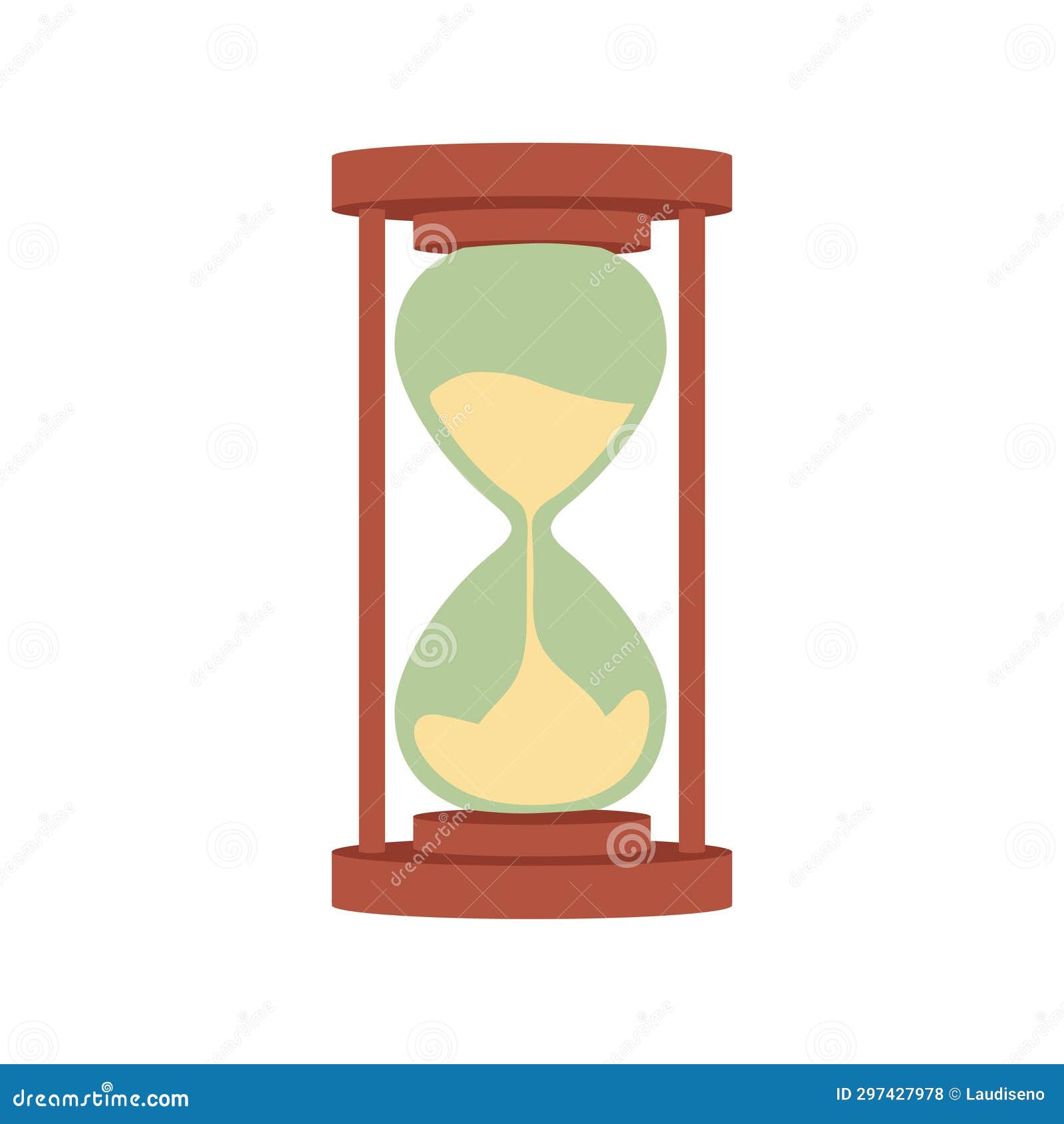 Vintage Sand Watch Icon Vector Stock Vector - Illustration of deadline ...