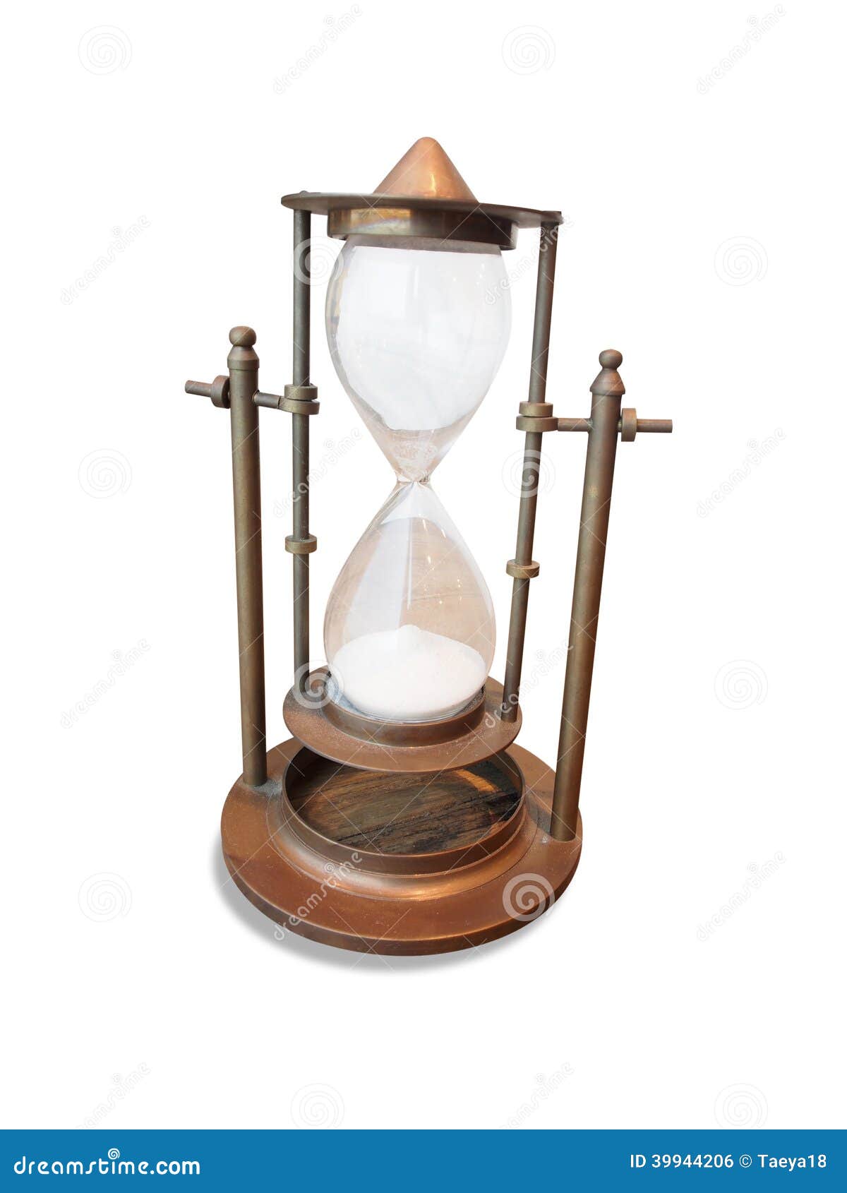 Vintage sandglass stock photo. Image of clock, period - 39944206