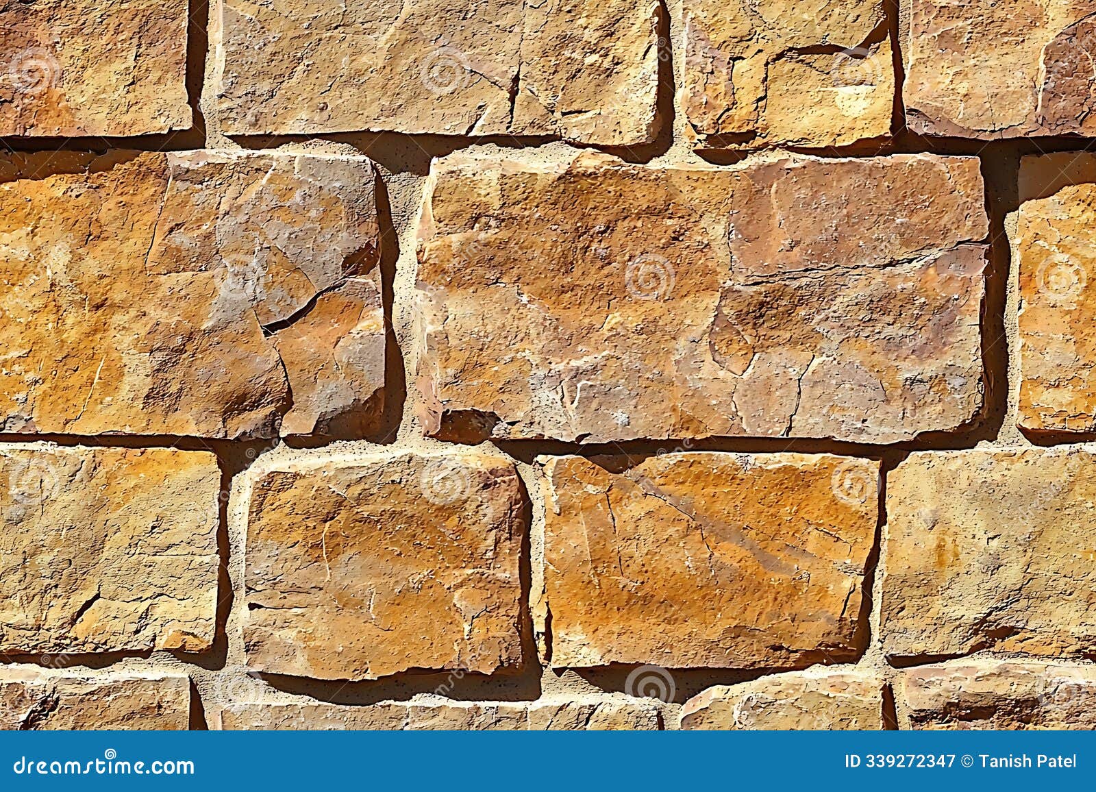 Vintage Sandstone Decorative Bricks Stock Illustration - Illustration ...
