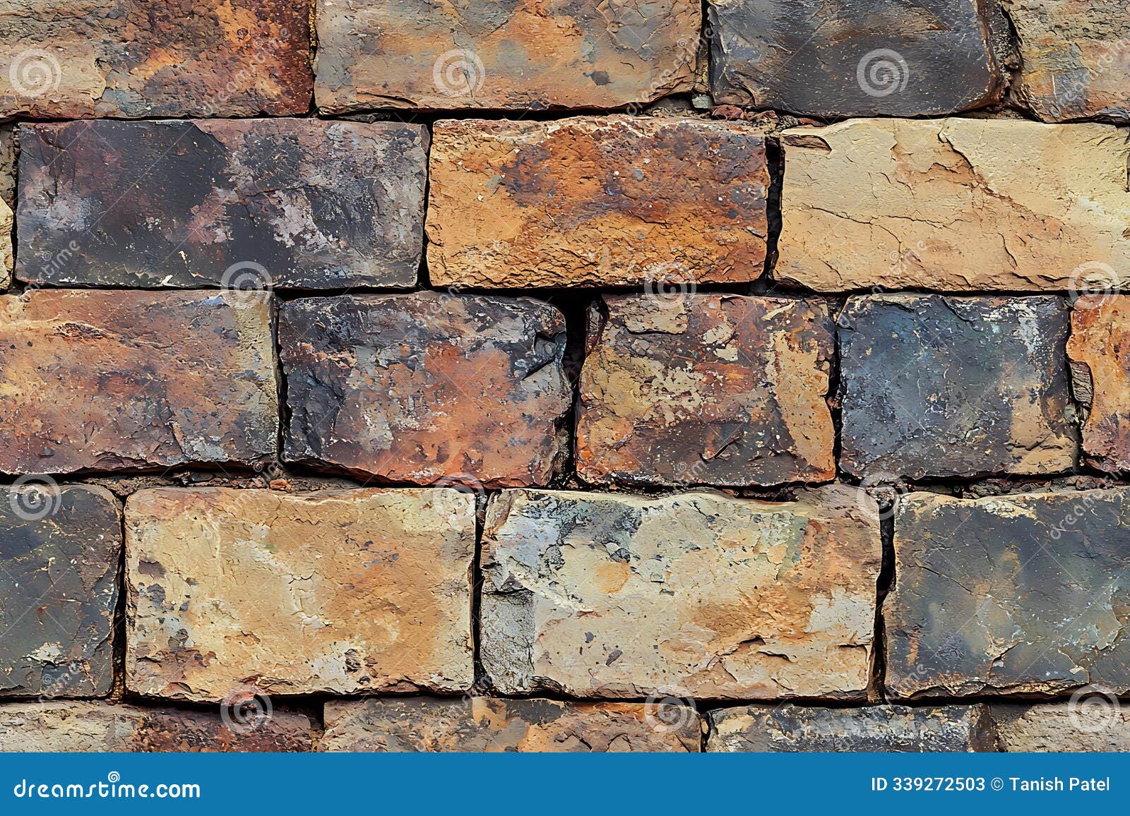 Vintage Sandstone Decorative Bricks Stock Image | CartoonDealer.com ...