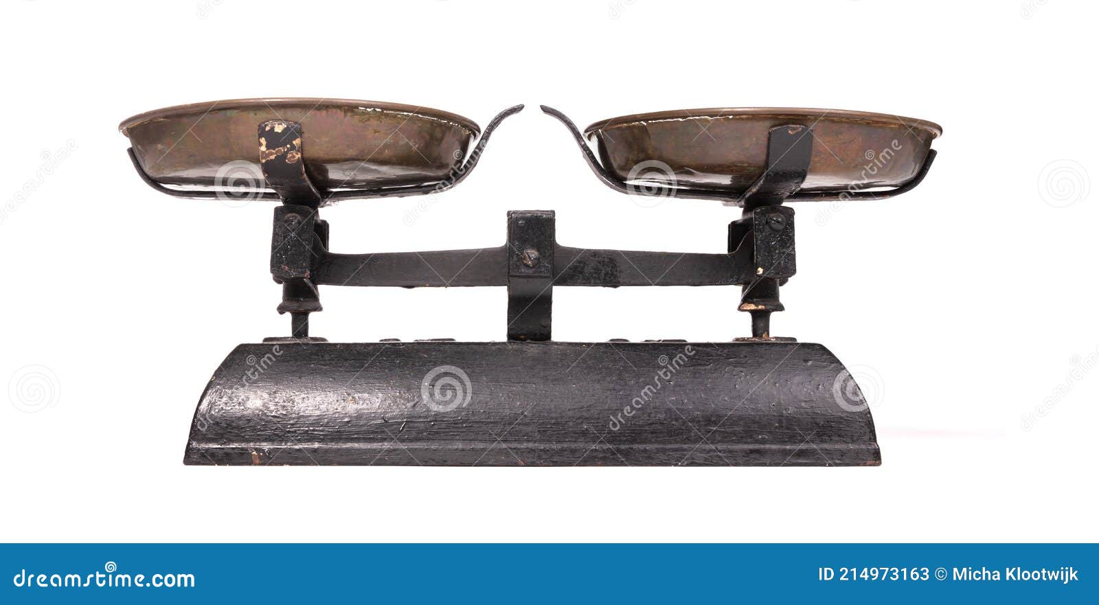 Vintage Scales, Isolated on a White Background Stock Image - Image of ...