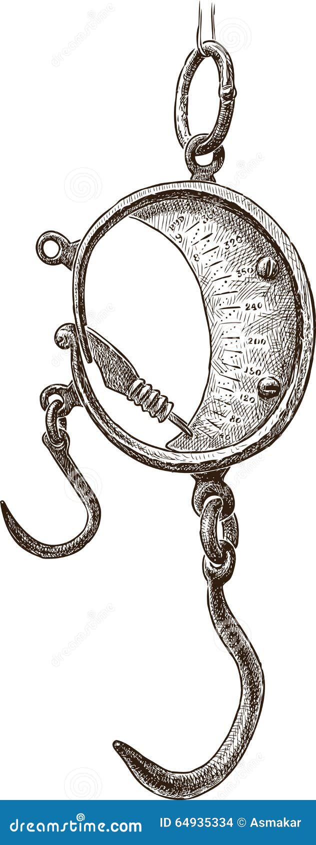 Vintage scales stock vector. Illustration of libra, white - 64935334