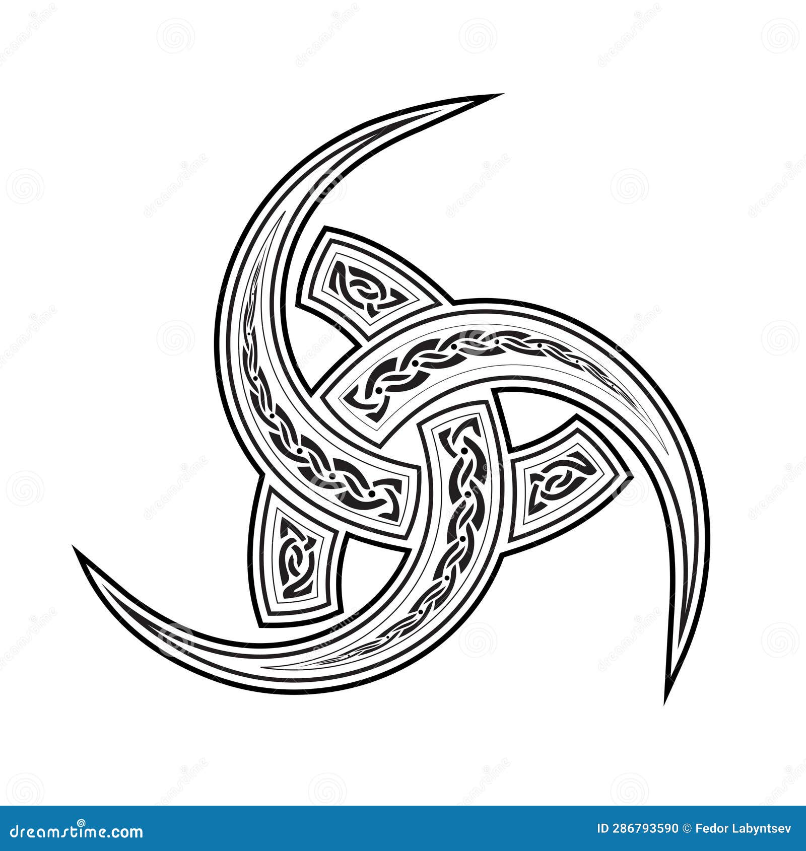 Vintage Scandinavian Symbol Vector Illustration Stock Illustration ...