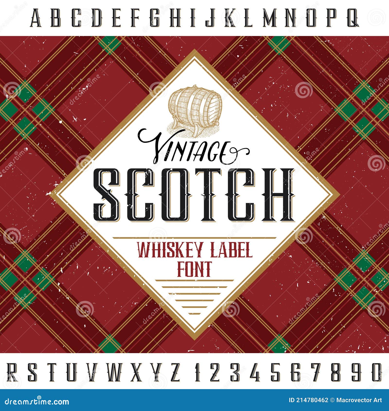 Vintage Scotch Poster for Design and Decoration of Alcohol Drinks ...