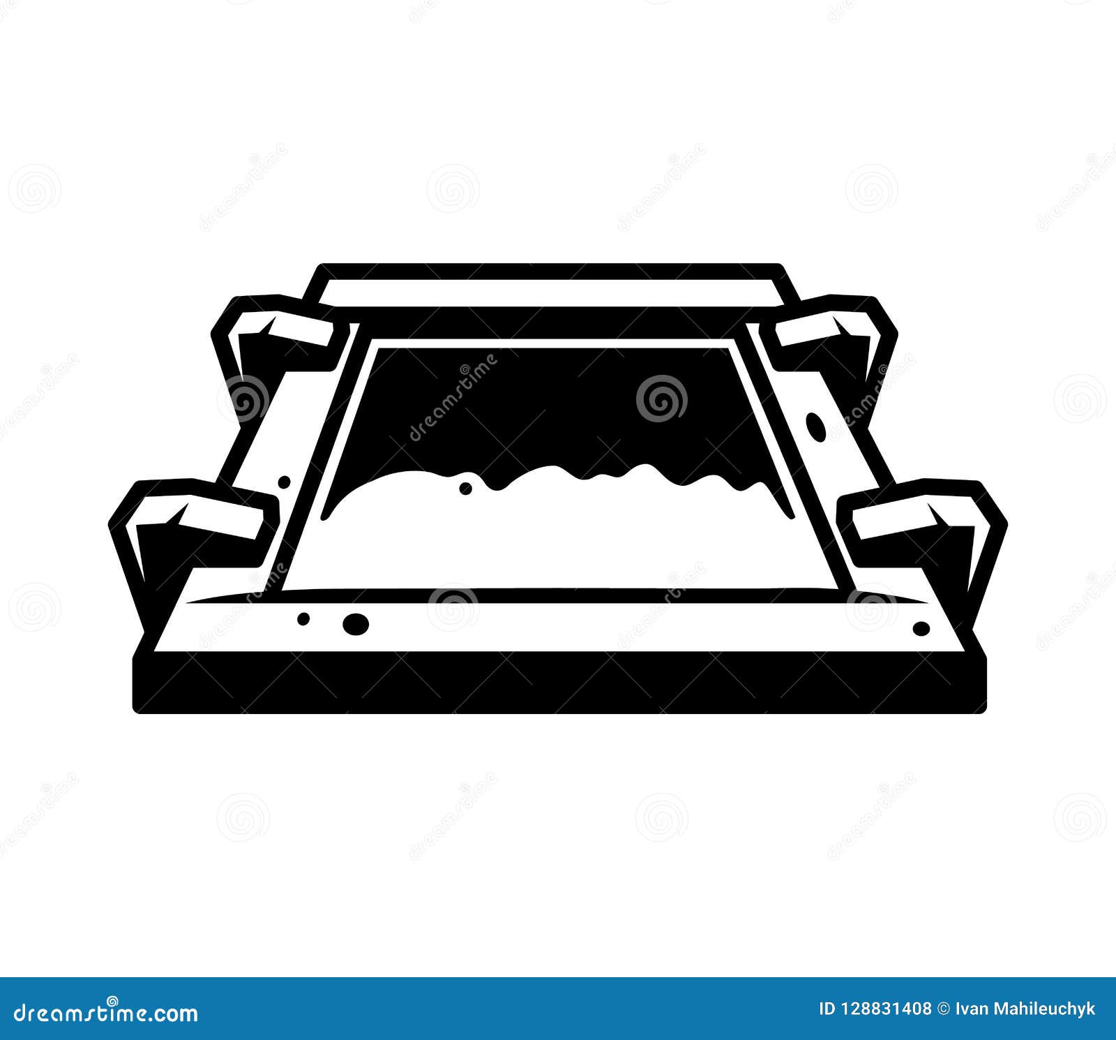Vintage Screen Printing Silkscreen Concept Stock Vector - Illustration ...