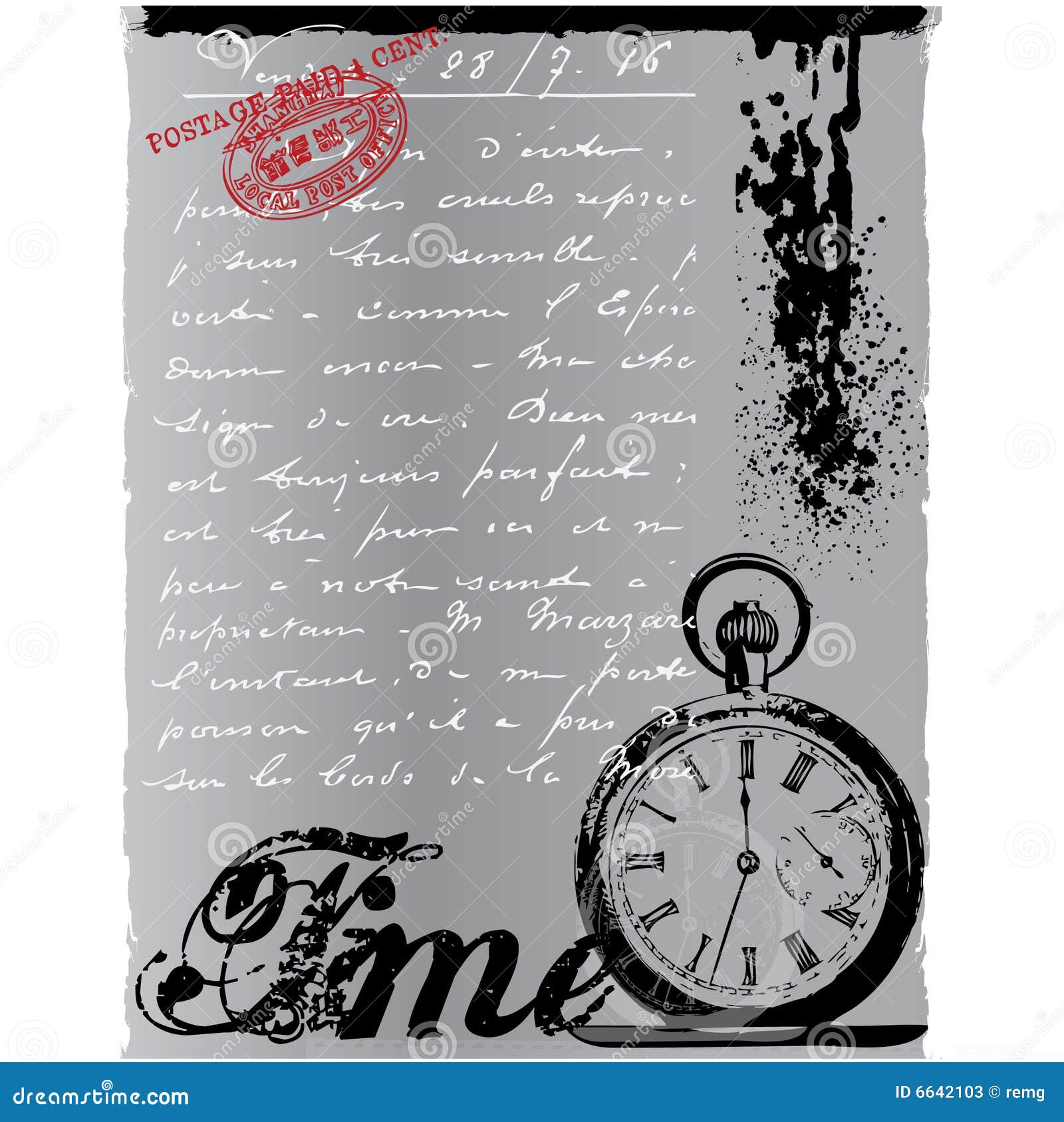 Vintage Script stock illustration. Illustration of curve - 6642103