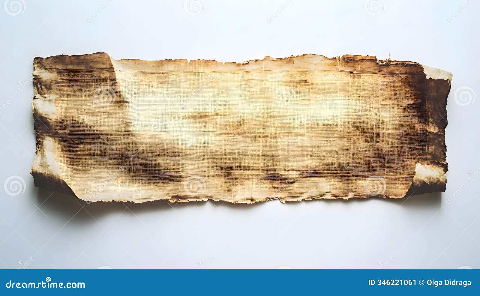 Aged Papyrus Scroll Or Curved Manuscript Vector Set | CartoonDealer.com ...