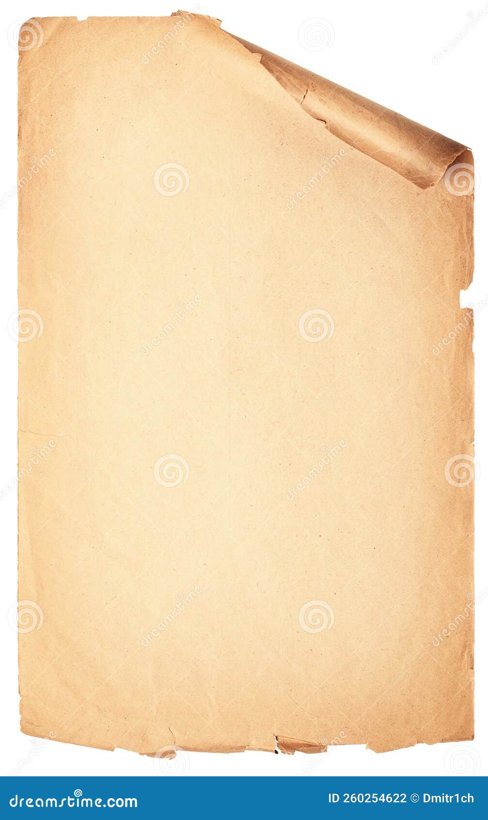 Vintage Paper Scroll Isolated on White, Grunge Papyrus Texture As ... Vintage Paper Scroll Isolated on White, Grunge Papyrus Texture As ...