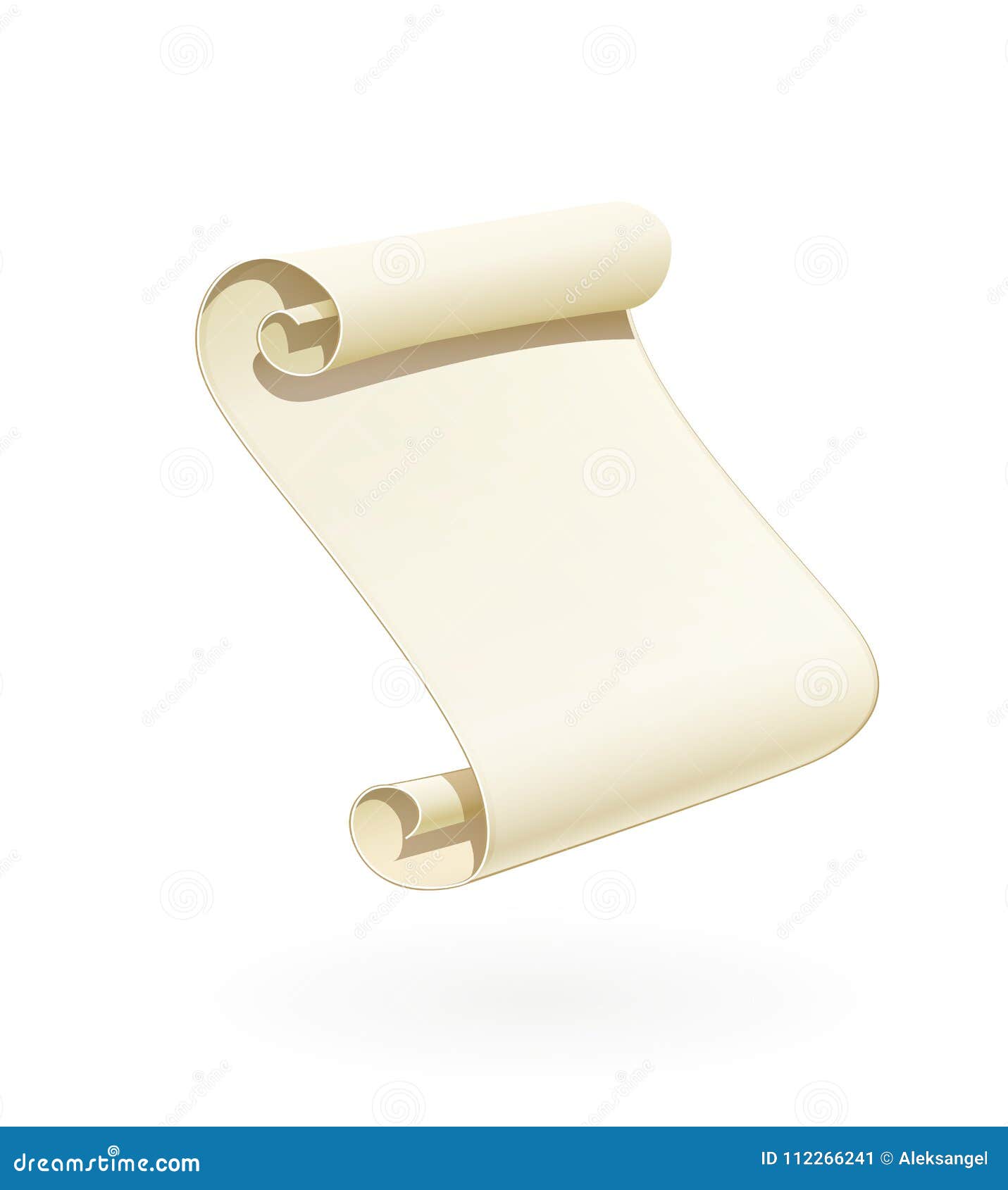 Vintage scroll for write. stock vector. Illustration of background ...