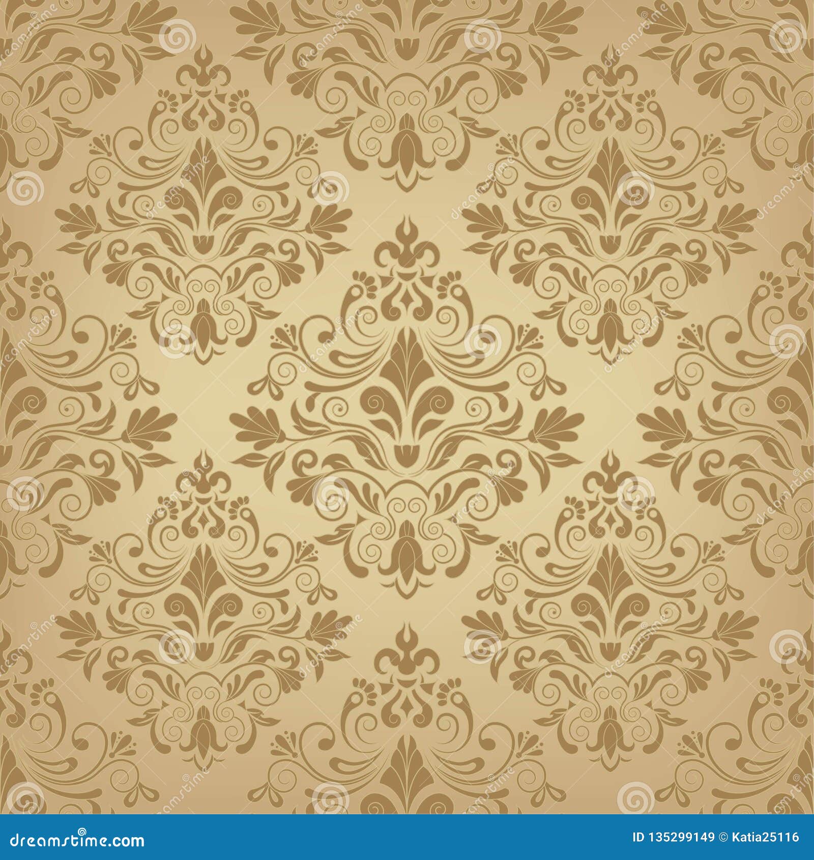Vintage Seamless Background. Seamless Wallpaper Stock Vector ...