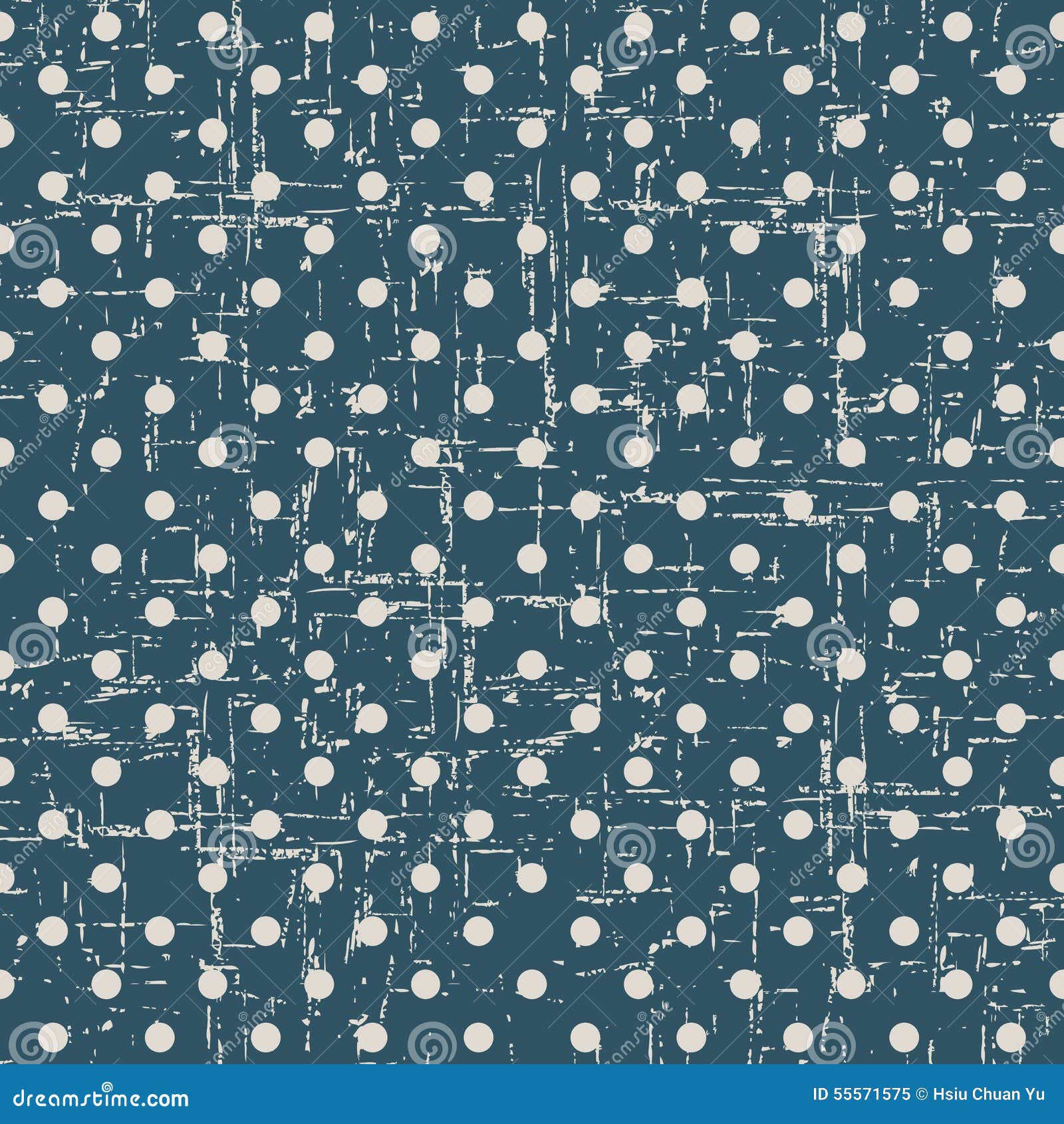 Vintage Seamless Dot Pattern Background. Stock Vector - Illustration of ...