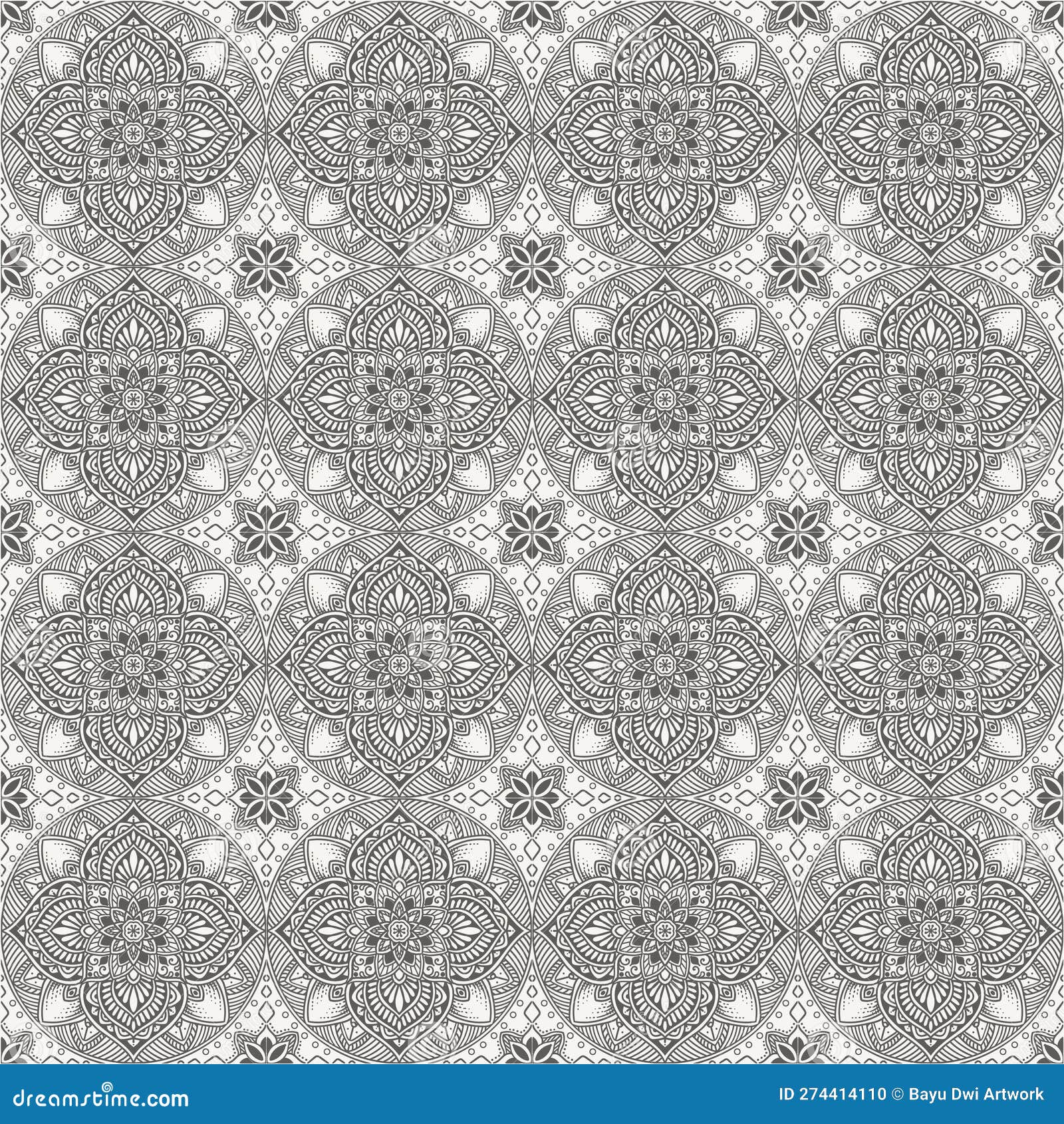 Vintage Seamless Floral Pattern Style Stock Vector - Illustration of ...