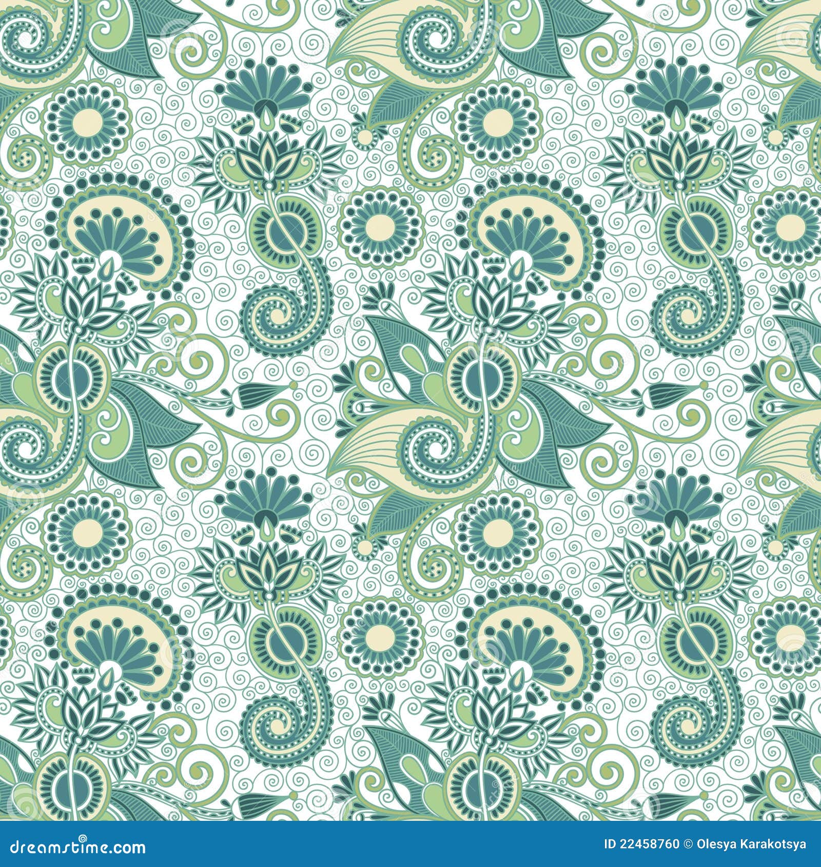 Vintage seamless pattern stock vector. Illustration of decor - 22458760