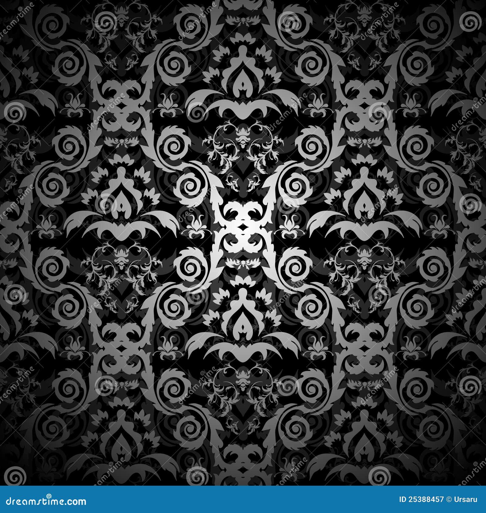 Vintage seamless pattern stock illustration. Illustration of decor ...