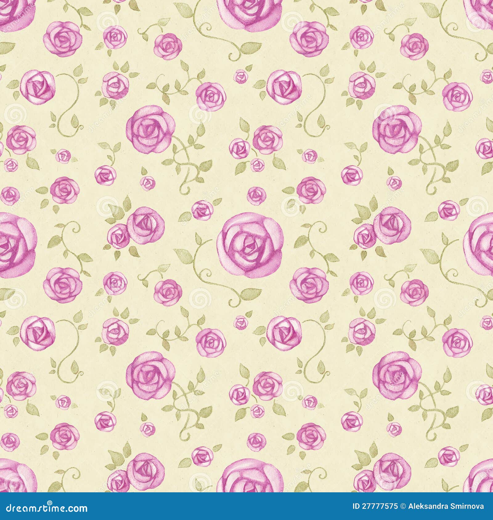 Vintage seamless pattern stock illustration. Illustration of fashioned ...