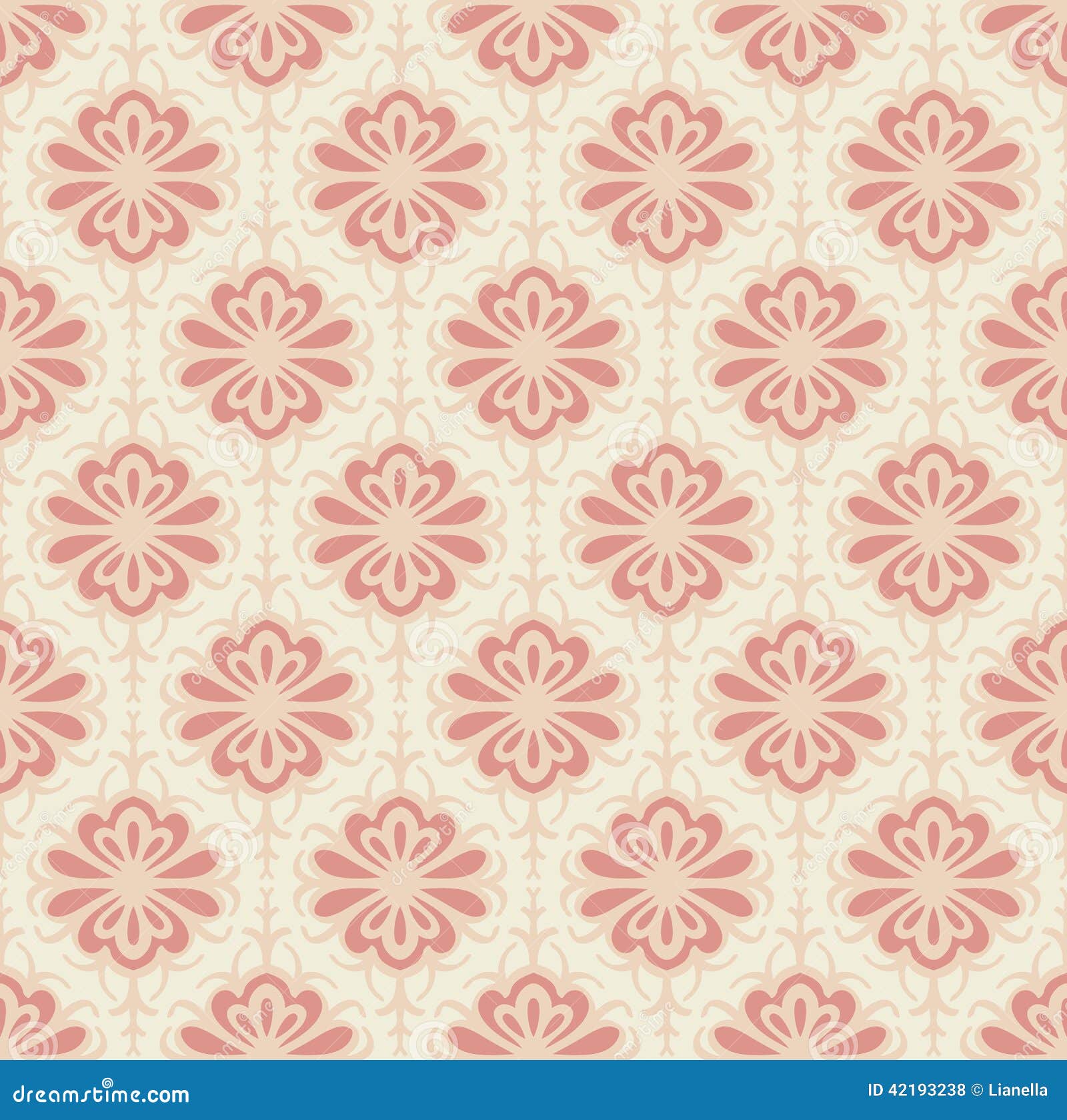 Vintage Seamless Pattern stock vector. Illustration of ornament - 42193238