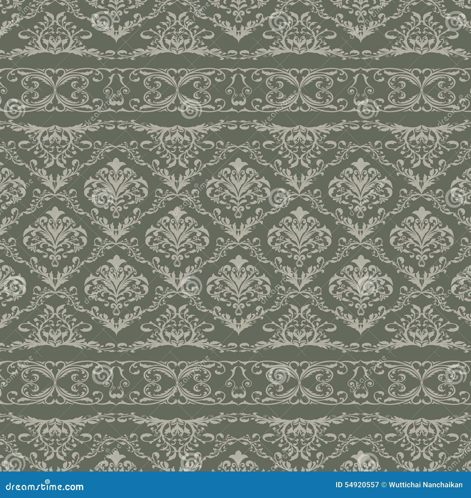 Vintage seamless pattern stock vector. Illustration of repeating - 54920557