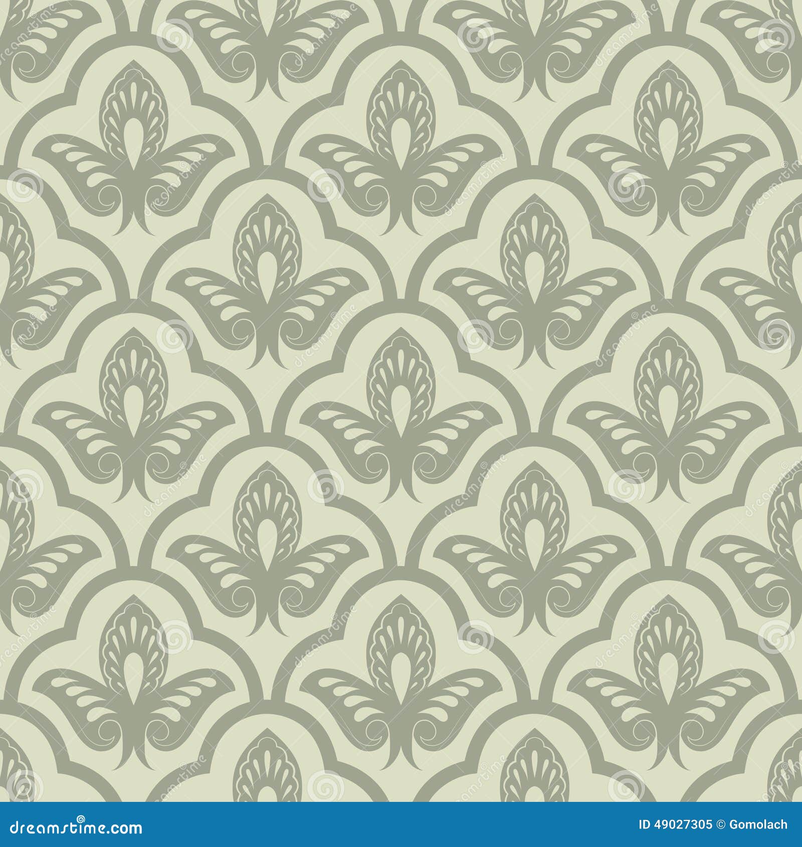 Vintage seamless pattern. stock vector. Illustration of drawing - 49027305