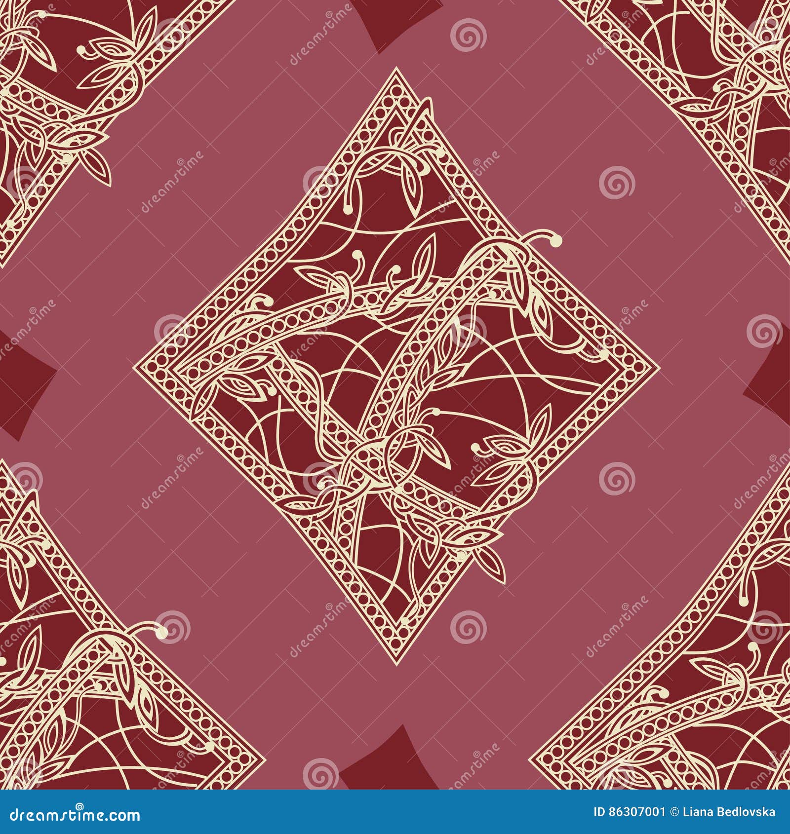 Vintage Seamless Pattern Card Suits Stock Vector - Illustration of ...