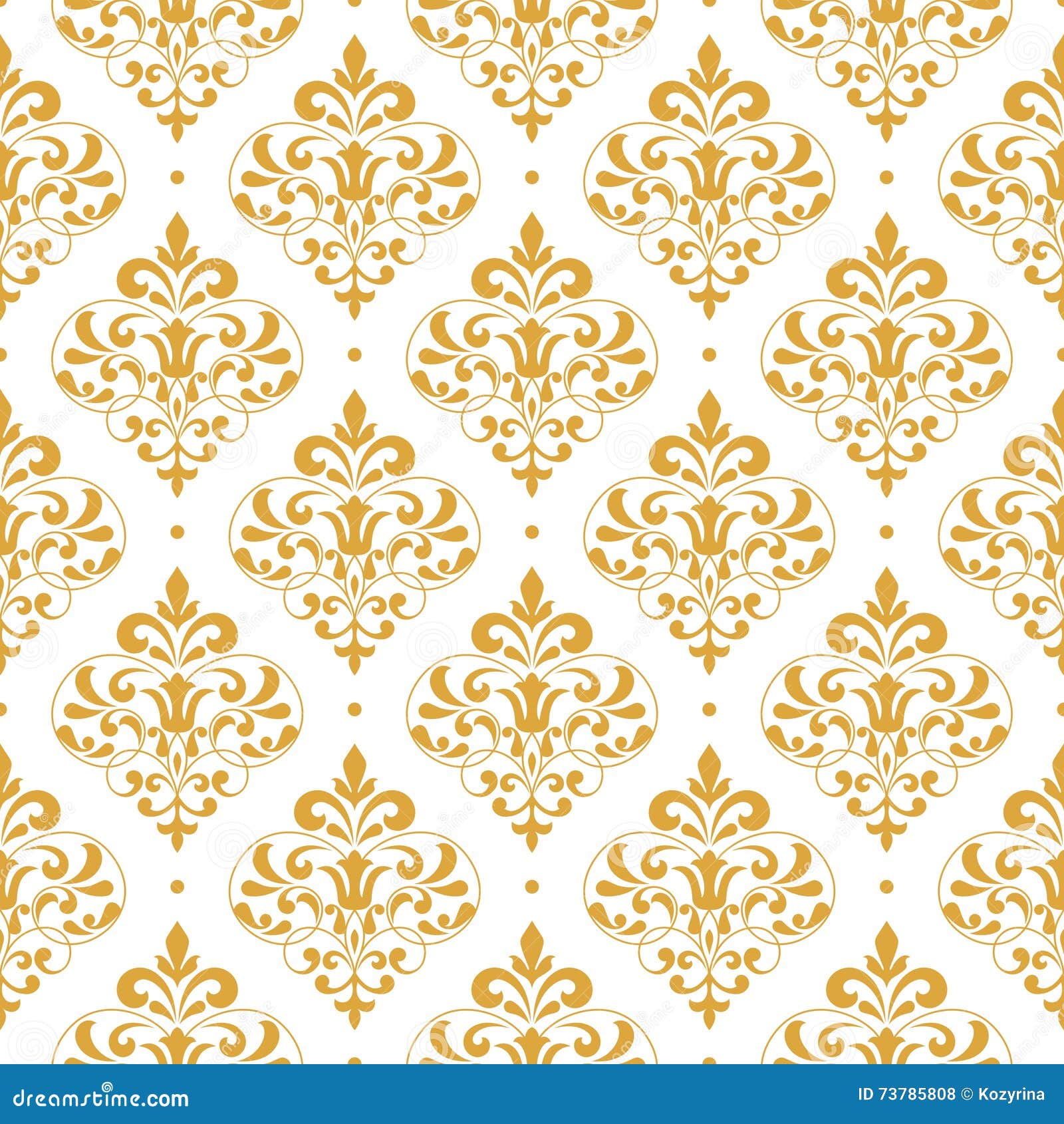 Vintage seamless pattern. stock vector. Illustration of fashion - 73785808