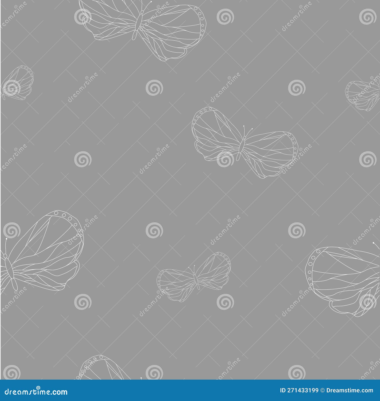 Vintage Seamless Pattern with Ink Hand Drawn Butterflies Illustration ... Vintage Seamless Pattern with Ink Hand Drawn Butterflies Illustration ...