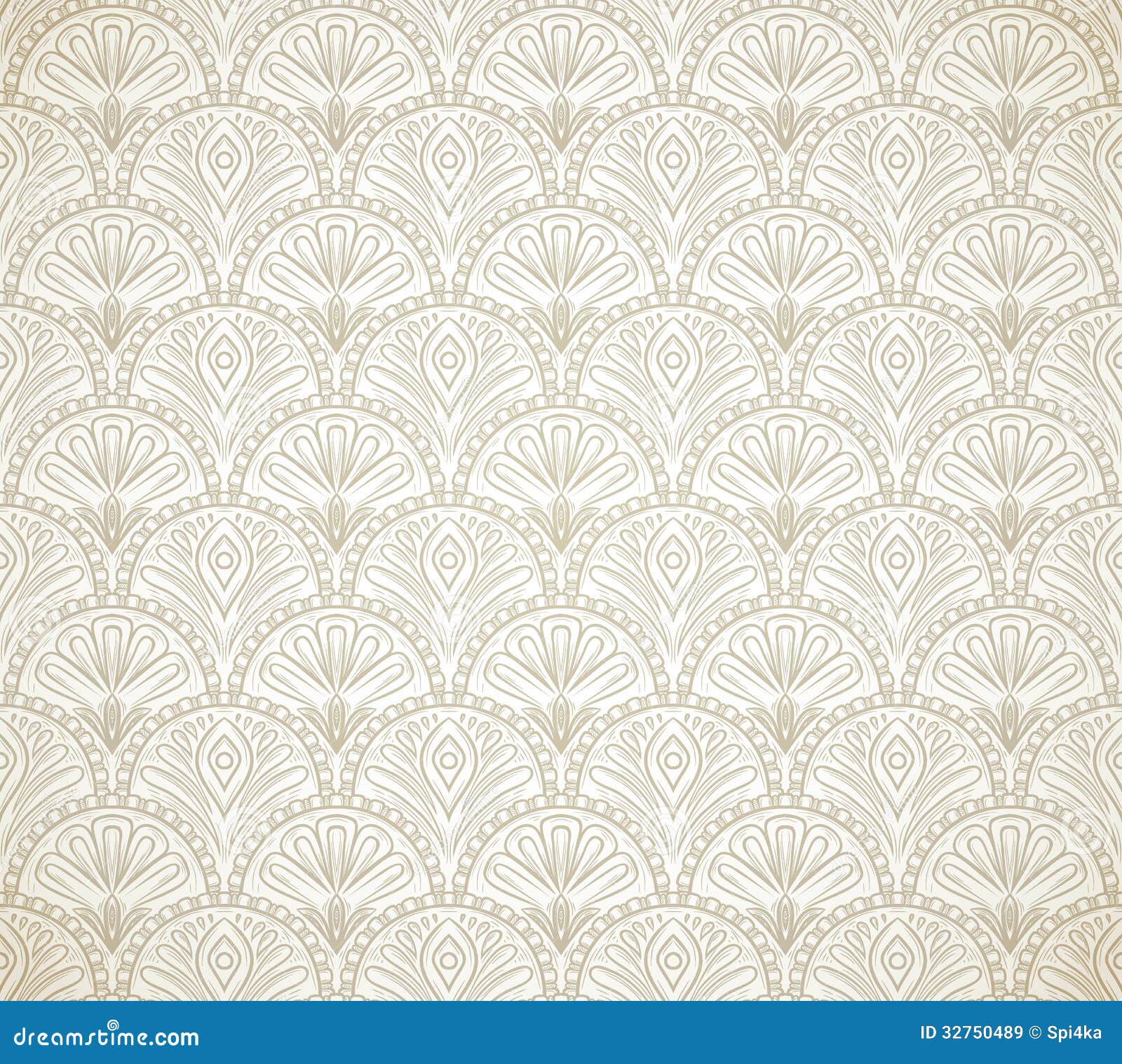 Vintage Seamless Pattern stock vector. Illustration of graphic - 32750489
