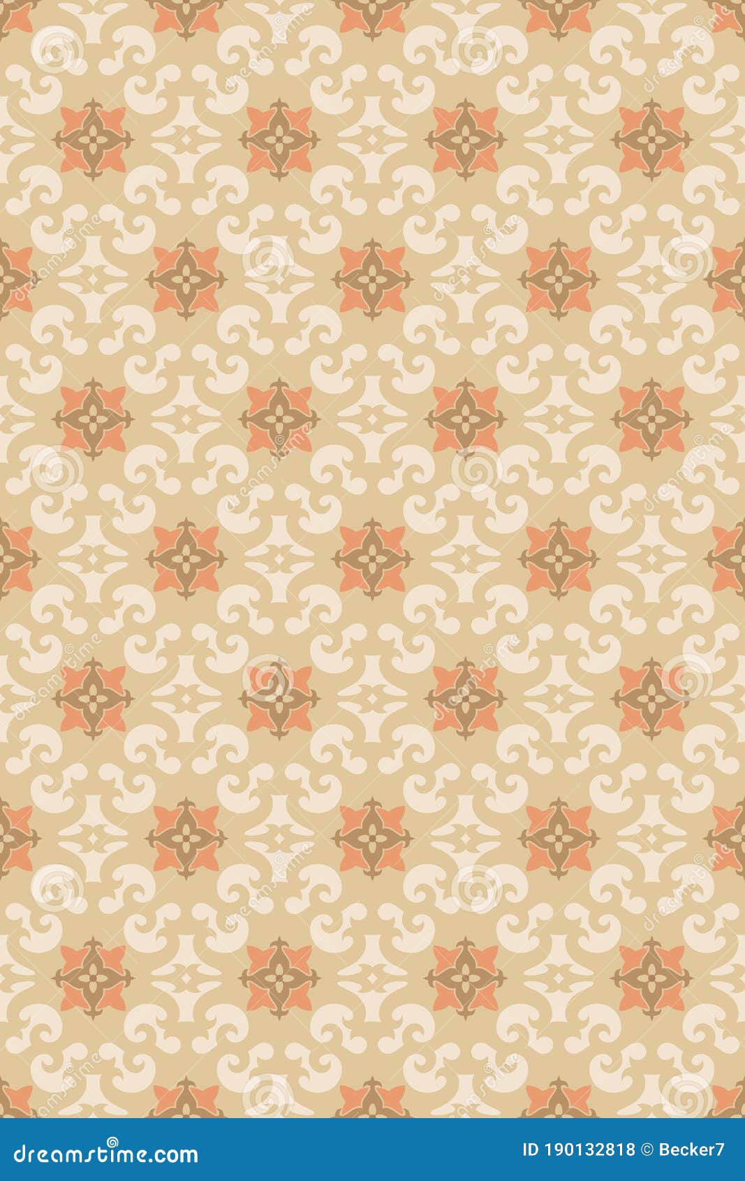 Vintage Seamless Pattern in Medieval Style. Vector Illustration Stock ...